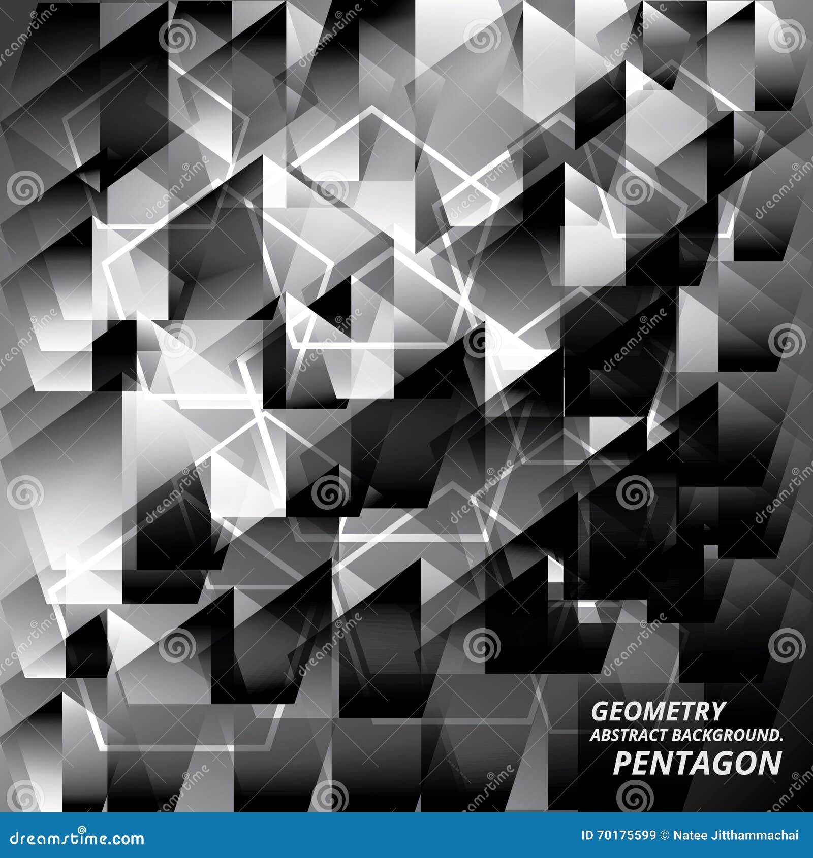 Geometry Abstract Background Pattern Pantagon Vector Illustration Stock ...