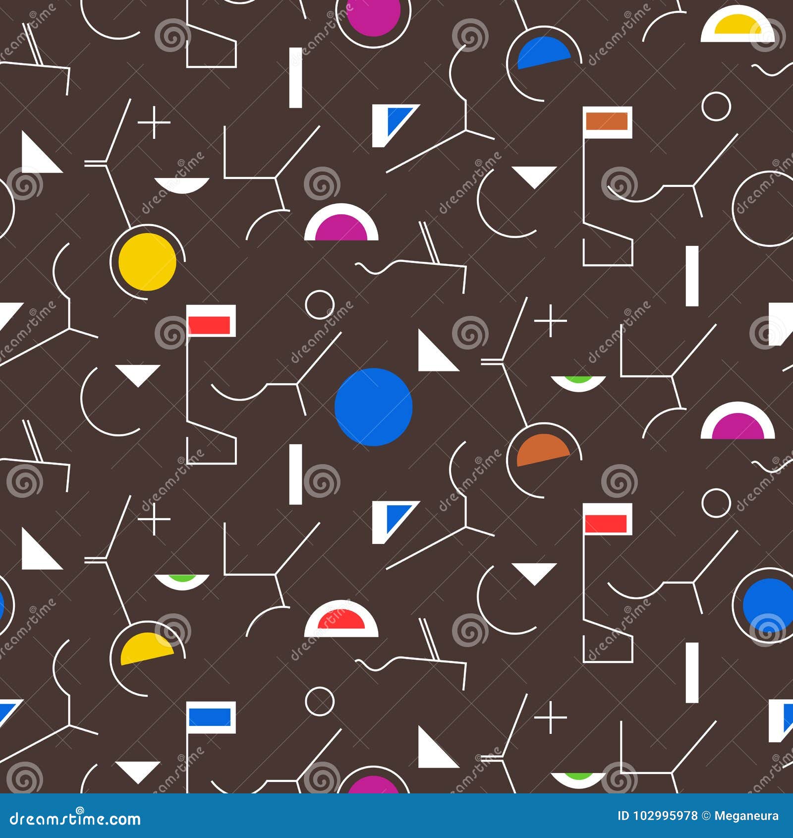 Geometry Abstract Seamless Pattern Linear Motif Background Stock Vector Illustration Of