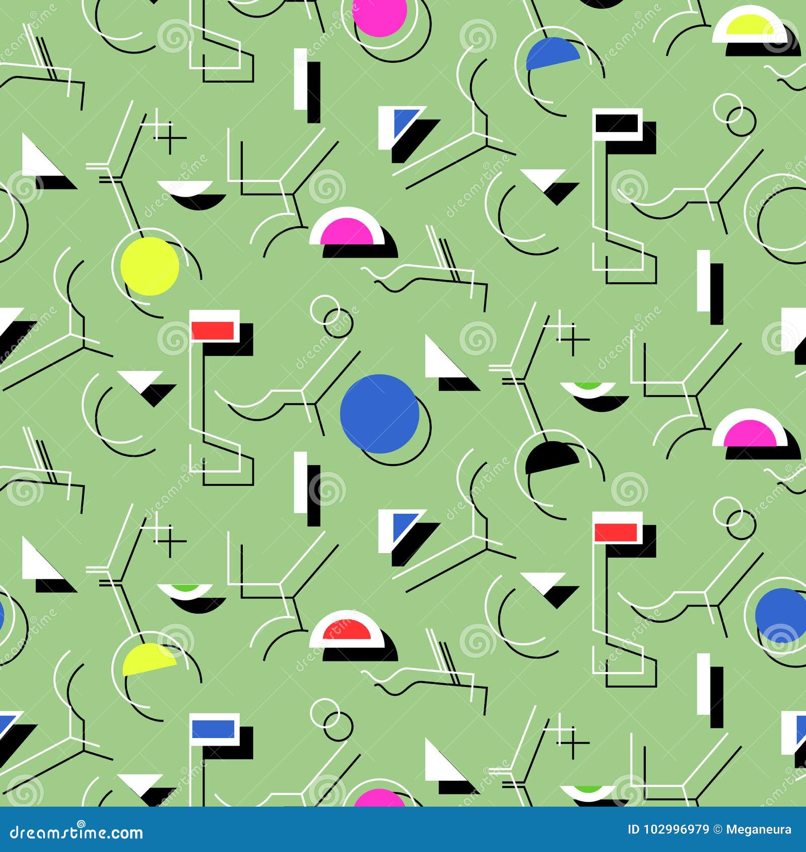 Geometry Abstract Seamless Pattern Linear Motif Background Stock Vector Illustration Of