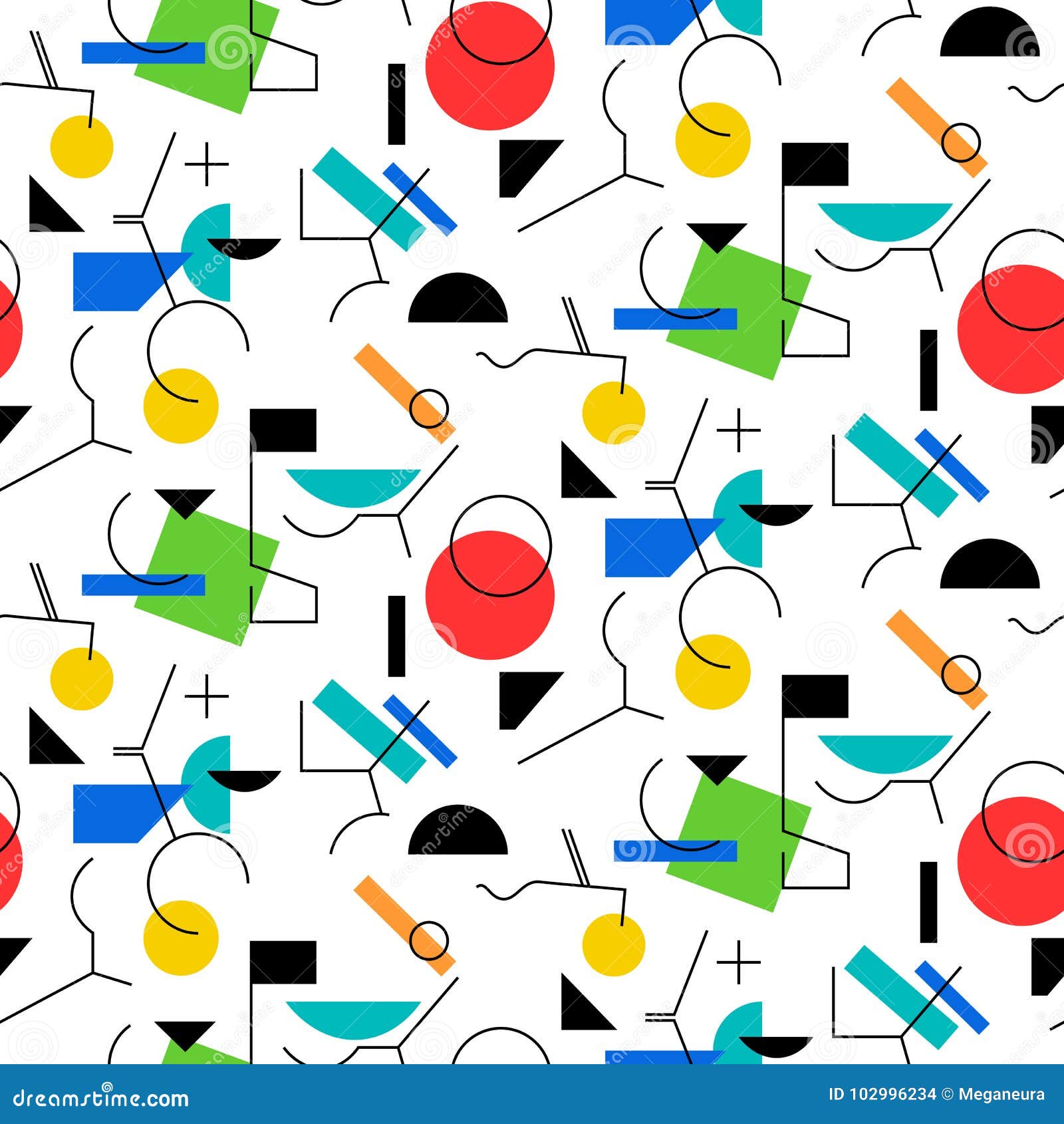 Geometry Abstract Seamless Pattern. Linear Motif Background Stock ...