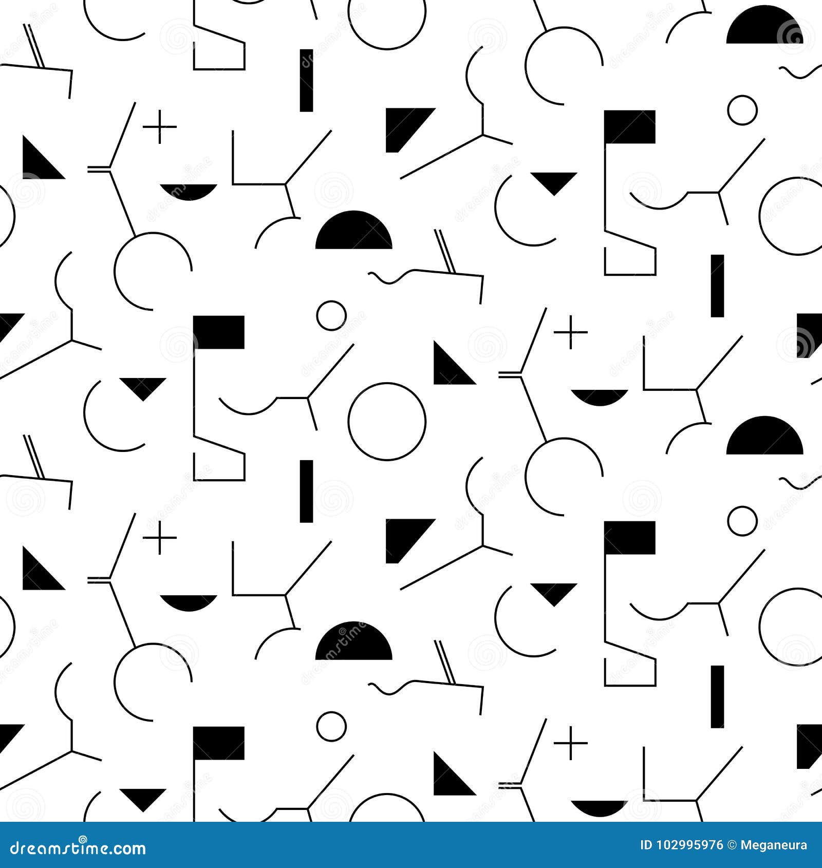 Geometry Abstract Seamless Pattern. Linear Motif Background Stock ...