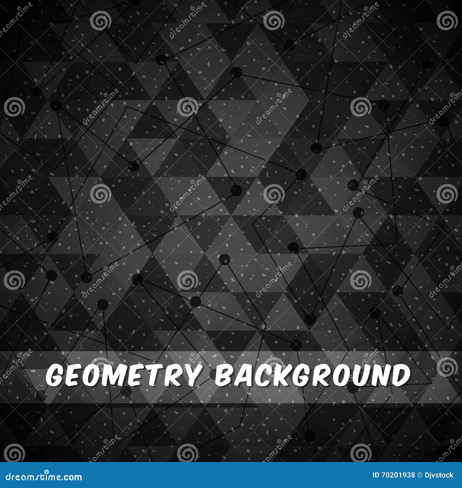 Geometry Black Background, Vector Design Stock Vector - Illustration of ...