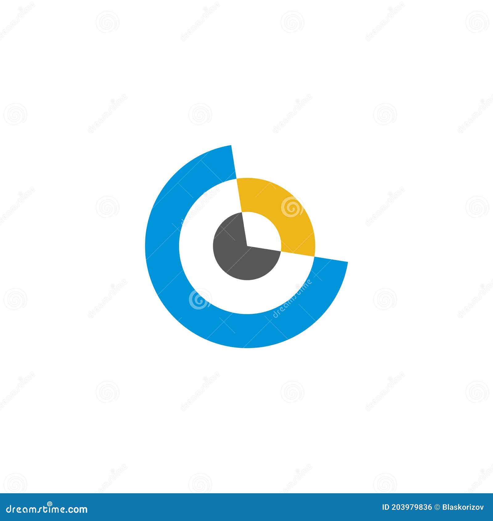 Geometry Circle Letter O Logo Icon Vector Stock Vector - Illustration ...