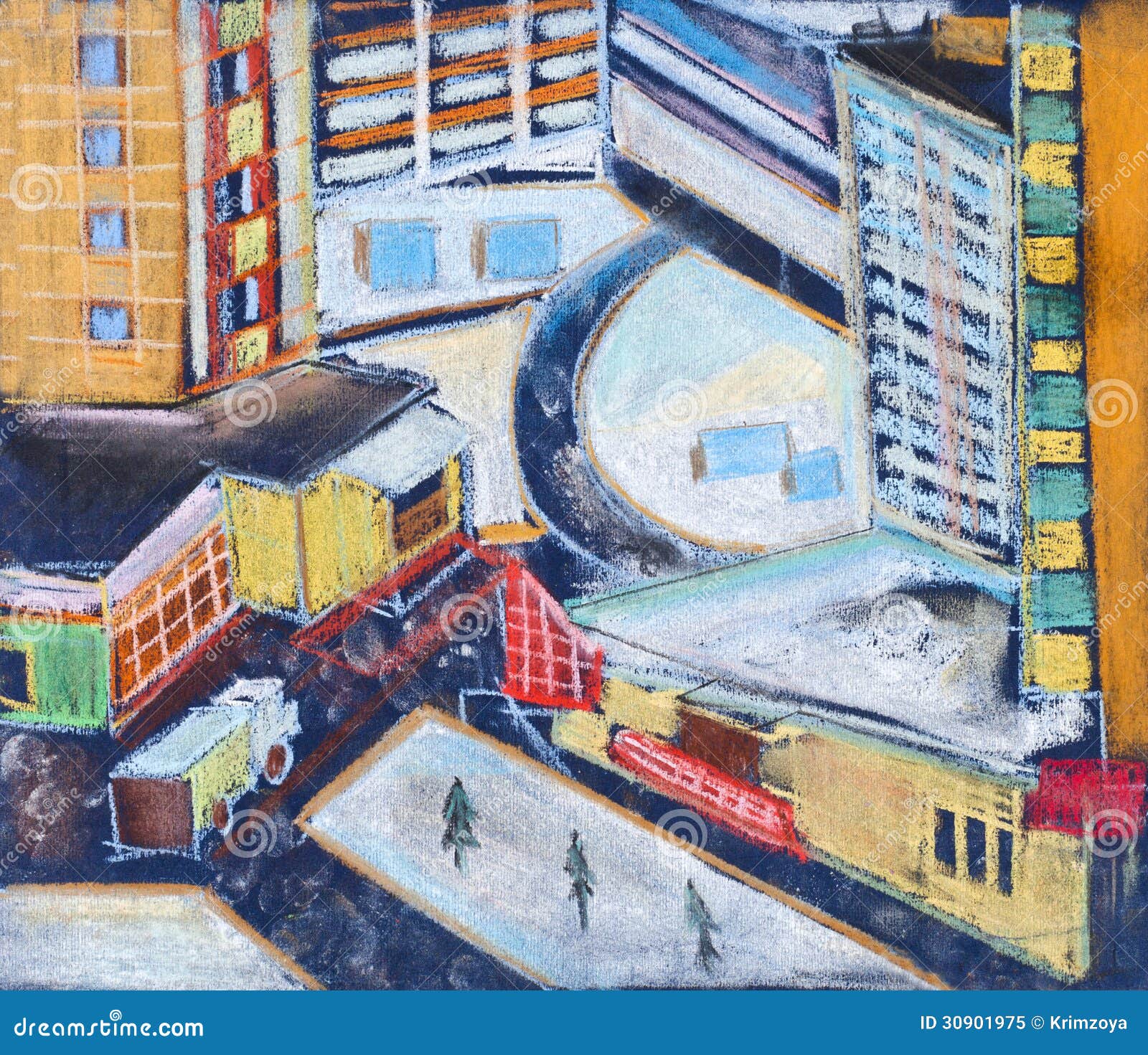 Geometry of the city area. stock illustration. Illustration of street ...