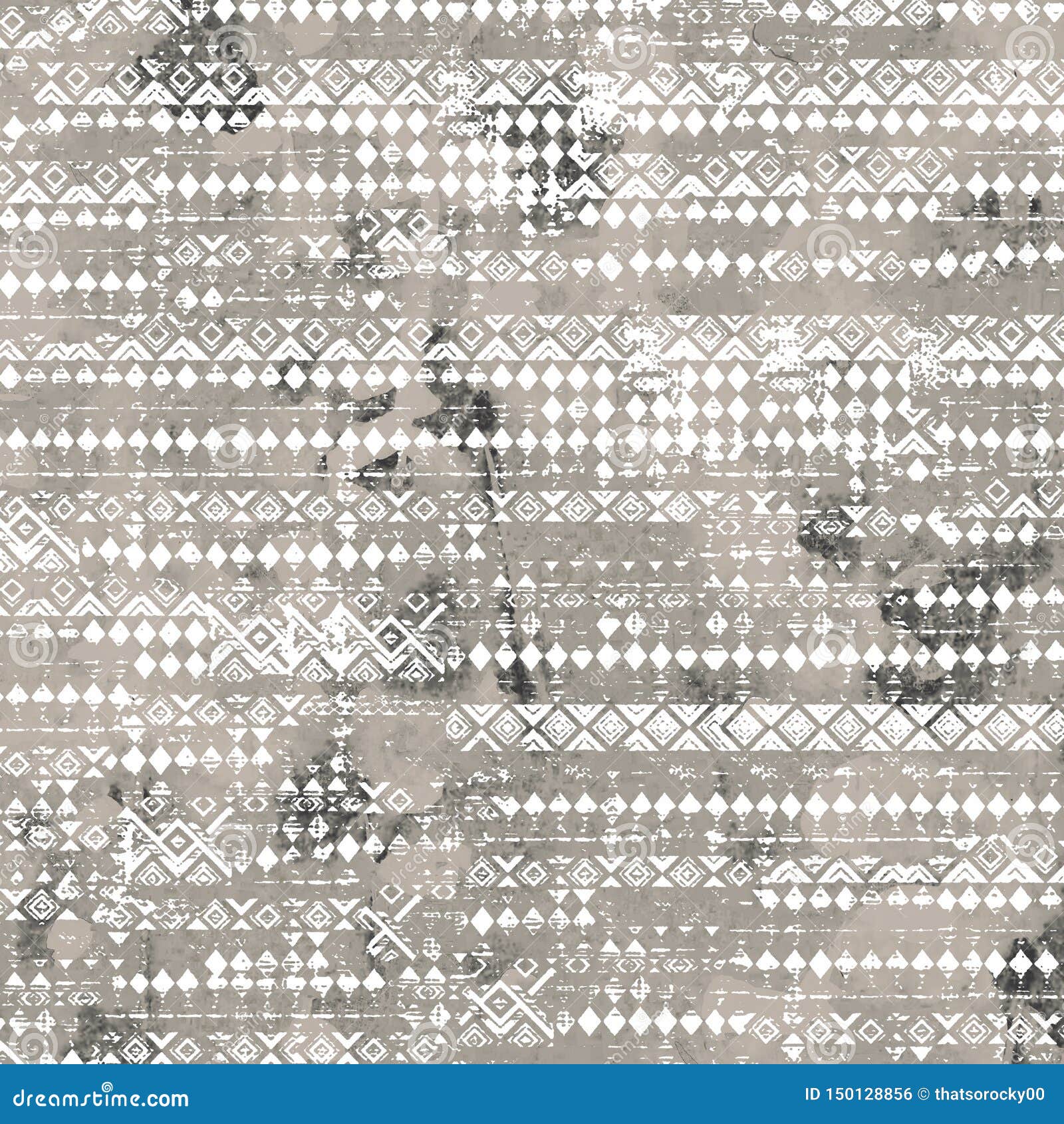 Geometry Classic Repeat Modern Pattern with Textures Stock Illustration ...