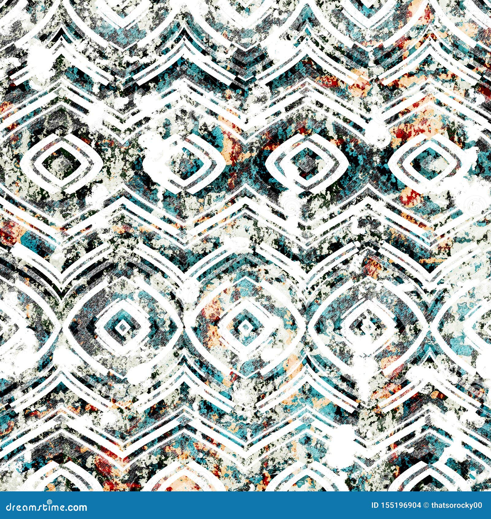 Geometry Classic Repeat Modern Pattern with Textures Stock Illustration ...