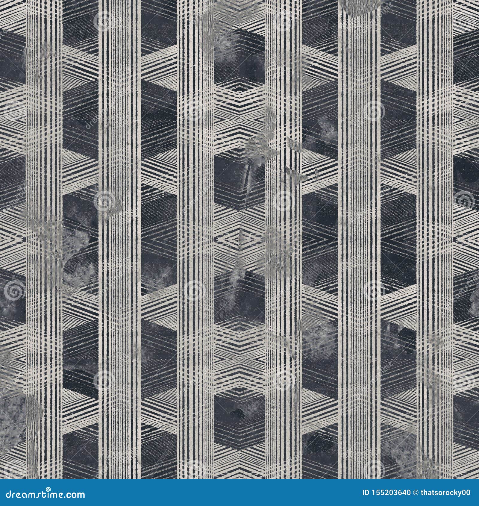 Geometry Classic Repeat Modern Pattern with Textures Stock Illustration ...