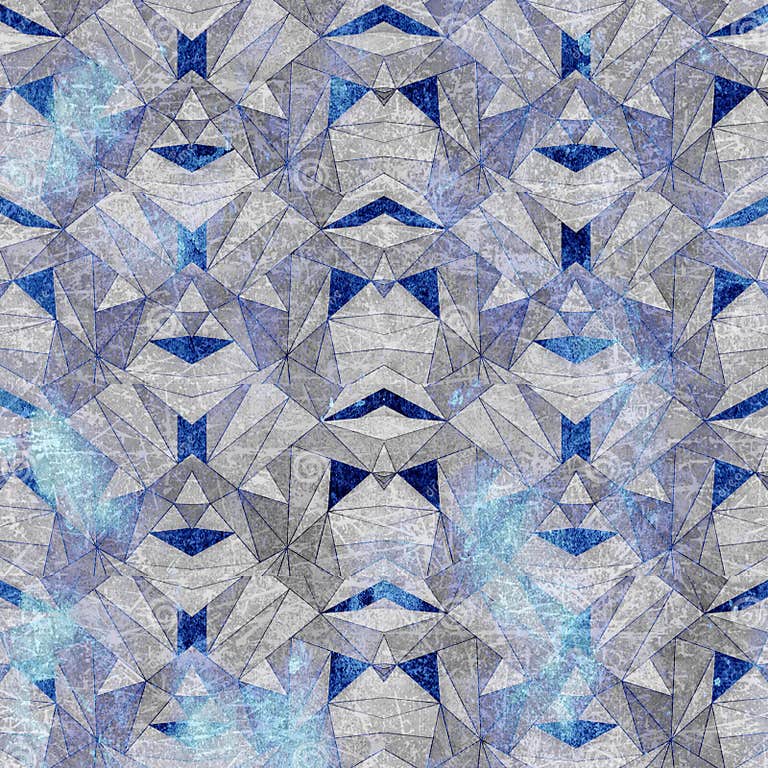 Geometry Repeat Pattern with Texture Background Stock Illustration ...