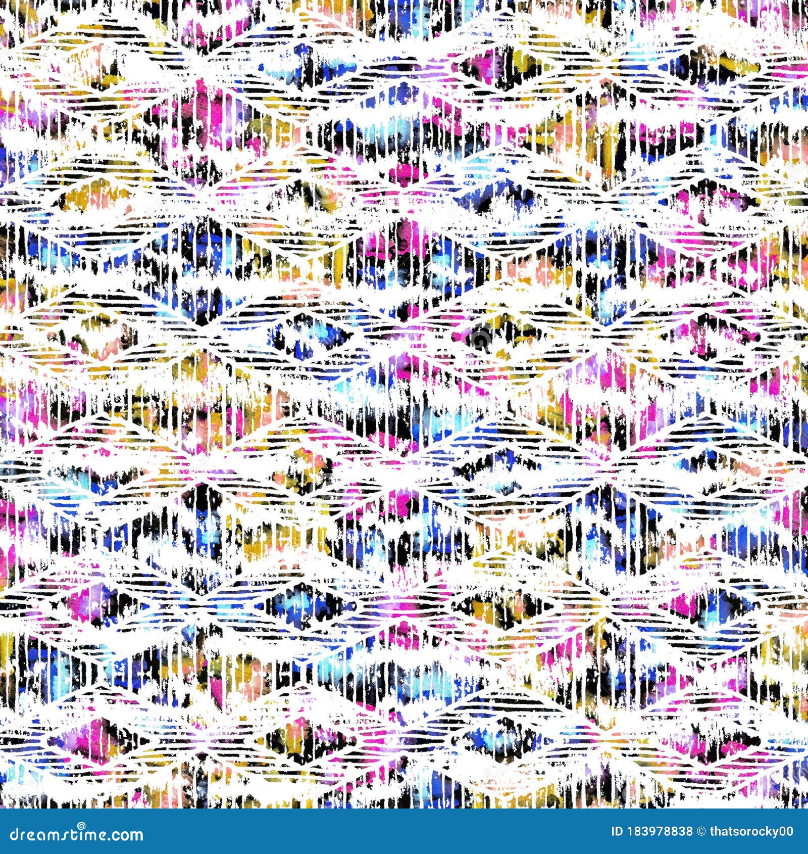 Geometry Repeat Pattern with Texture Background Stock Illustration ...