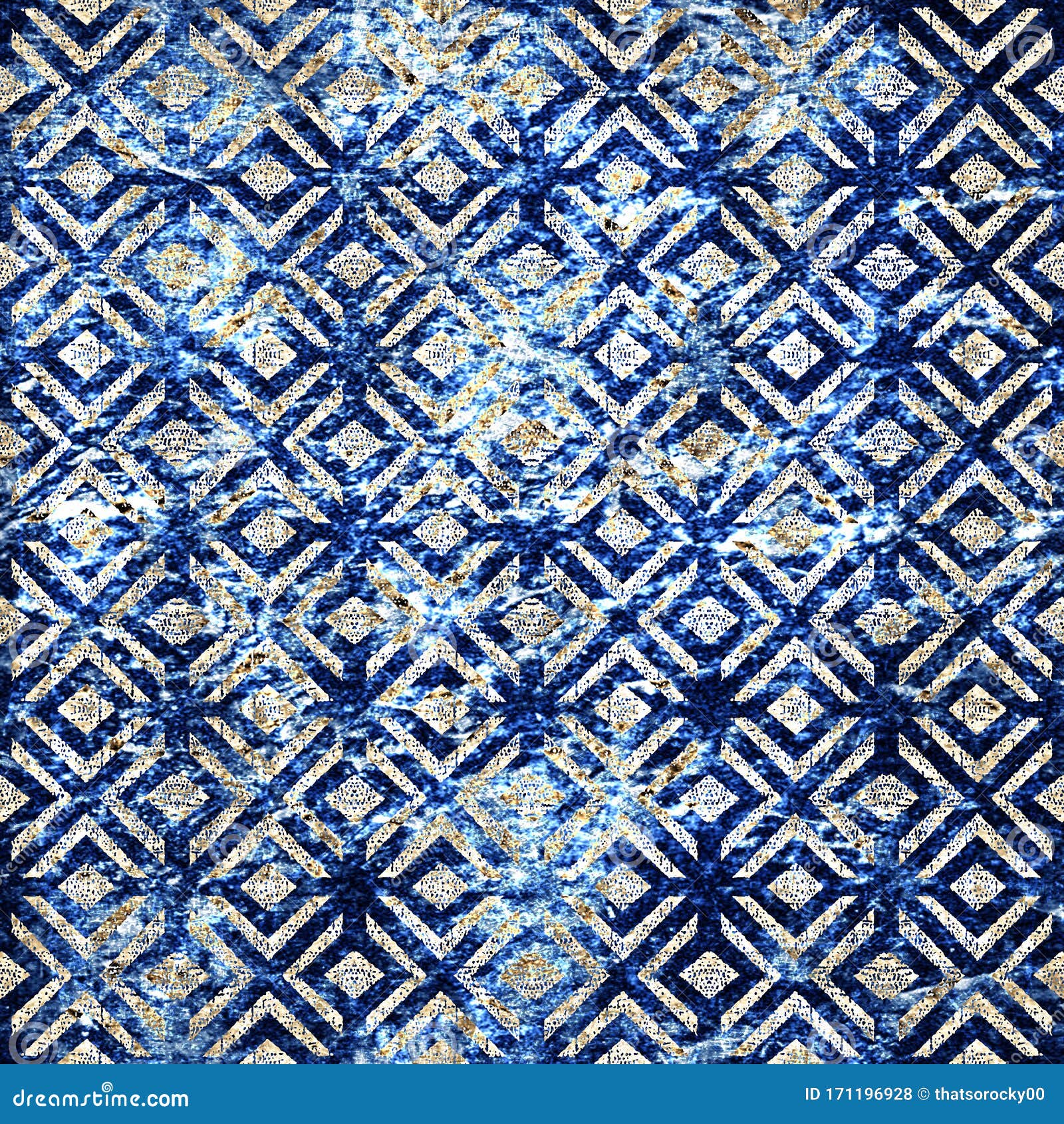 Geometry Repeat Pattern with Texture Background Stock Illustration ...