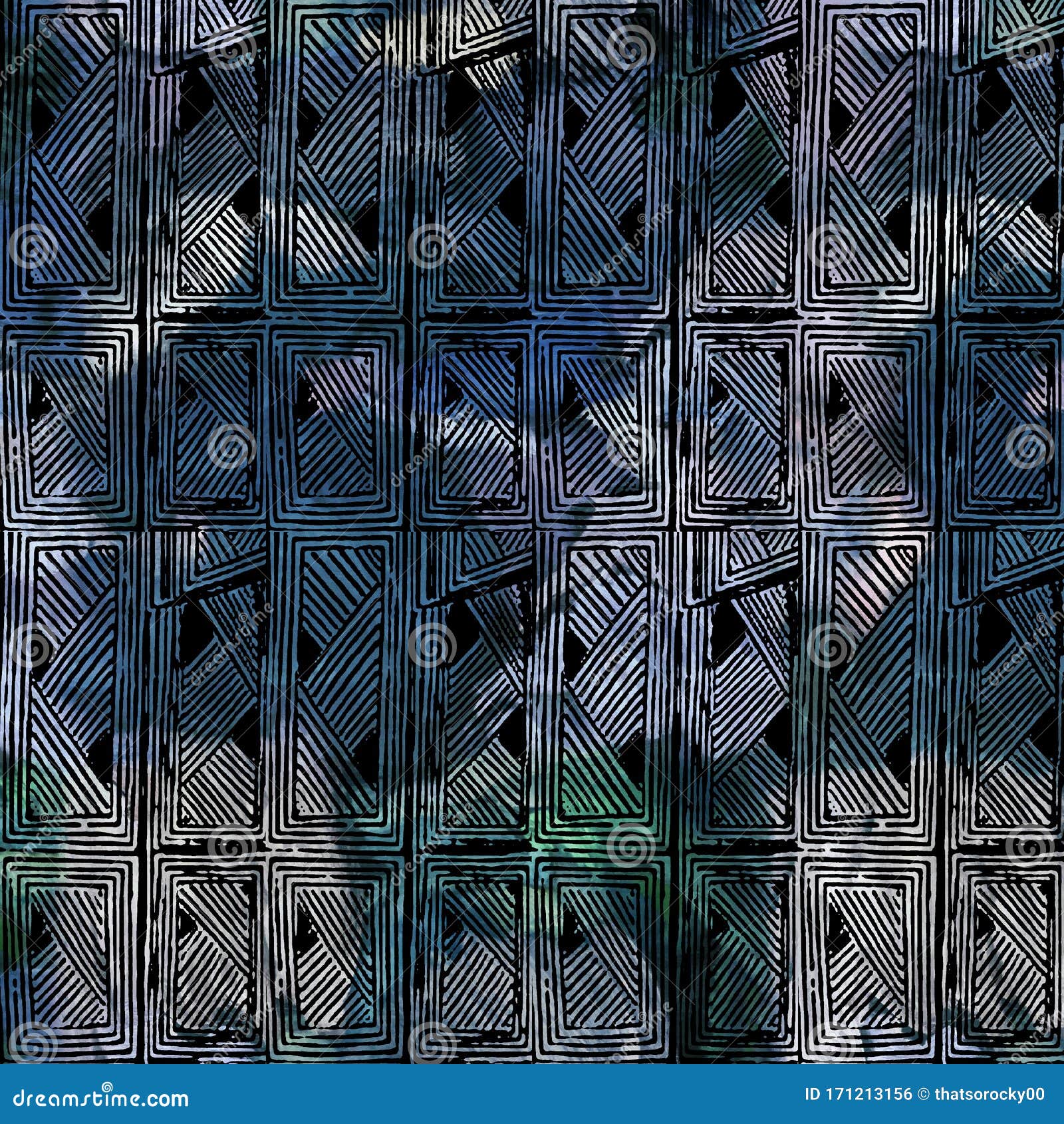 Geometry Repeat Pattern with Texture Background Stock Illustration ...