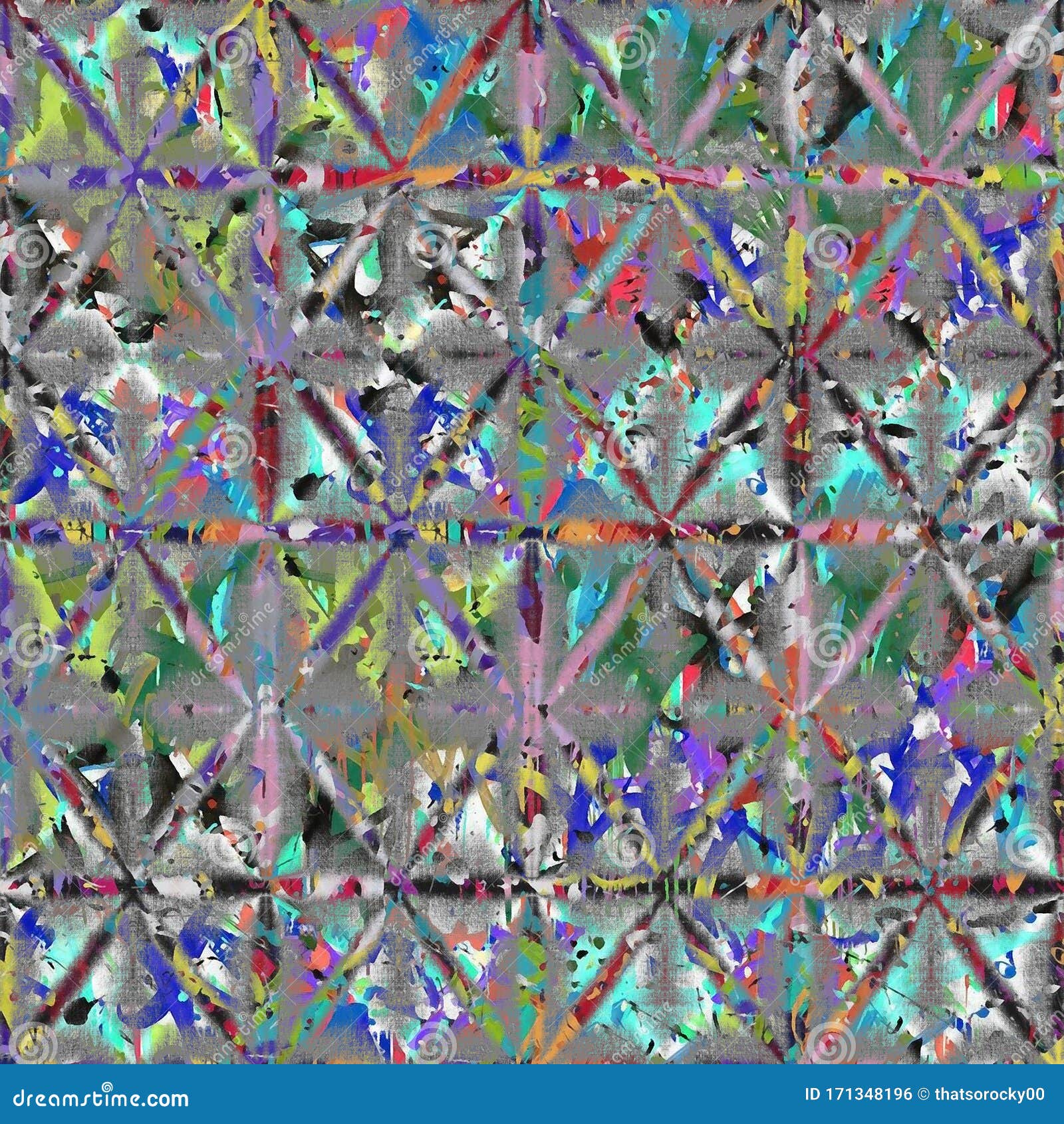 Geometry Repeat Pattern with Texture Background Stock Illustration ...