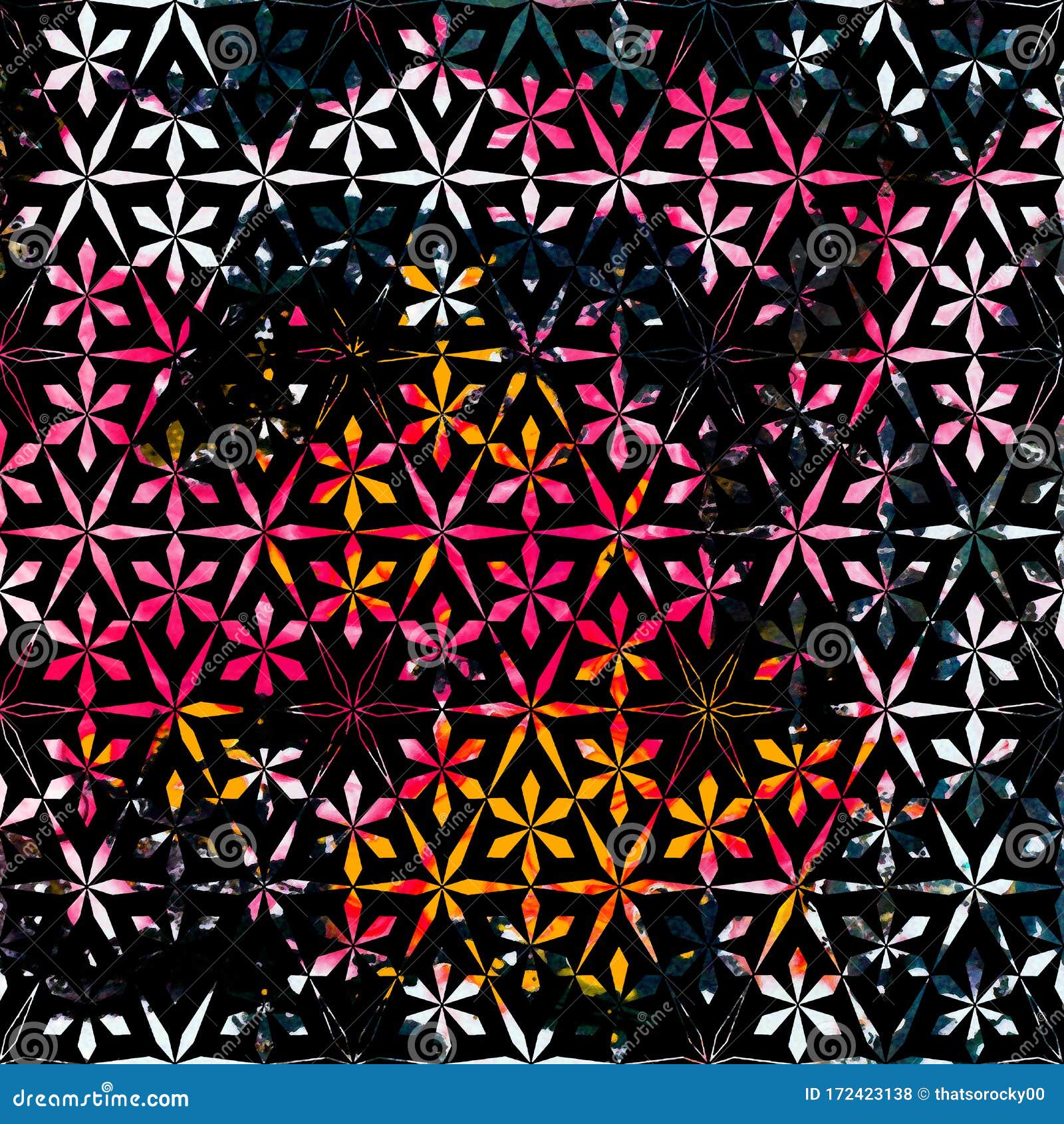 Geometry Repeat Pattern with Texture Background Stock Illustration ...