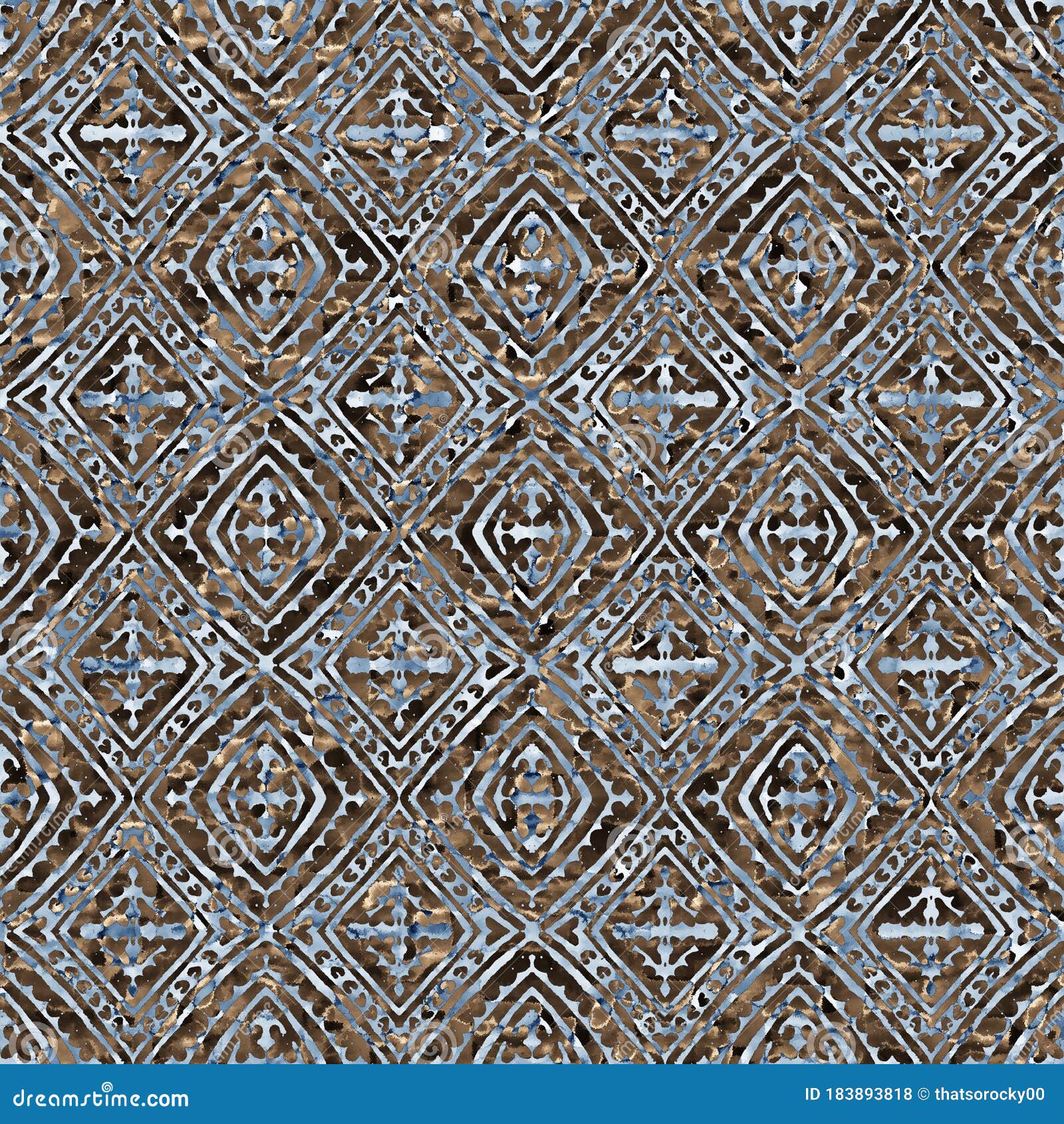 Geometry Repeat Pattern with Texture Background Stock Illustration ...