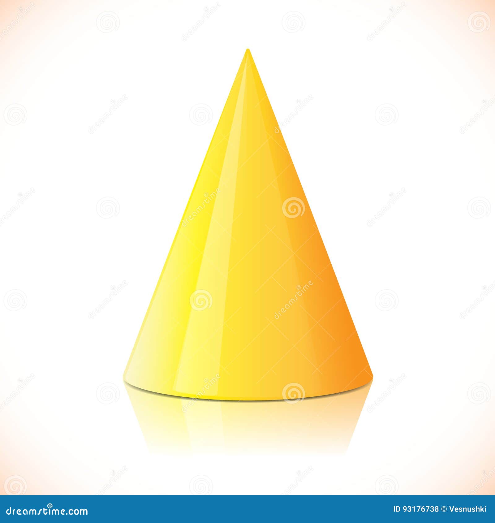 Cone Isolated On Transparent Background. Cone Sign. Royalty-Free Stock ...