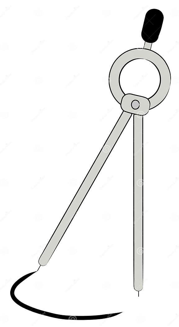 Geometry compass stock vector. Illustration of closeup - 4389485