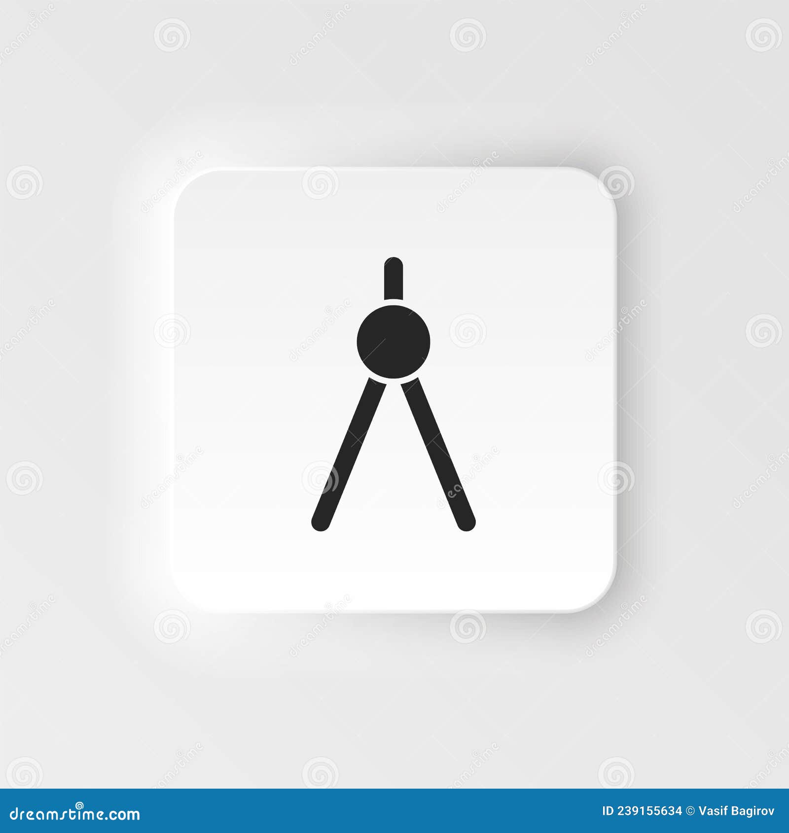 Geometry, Compass Icon - Vector. Simple Element Illustration from UI ...