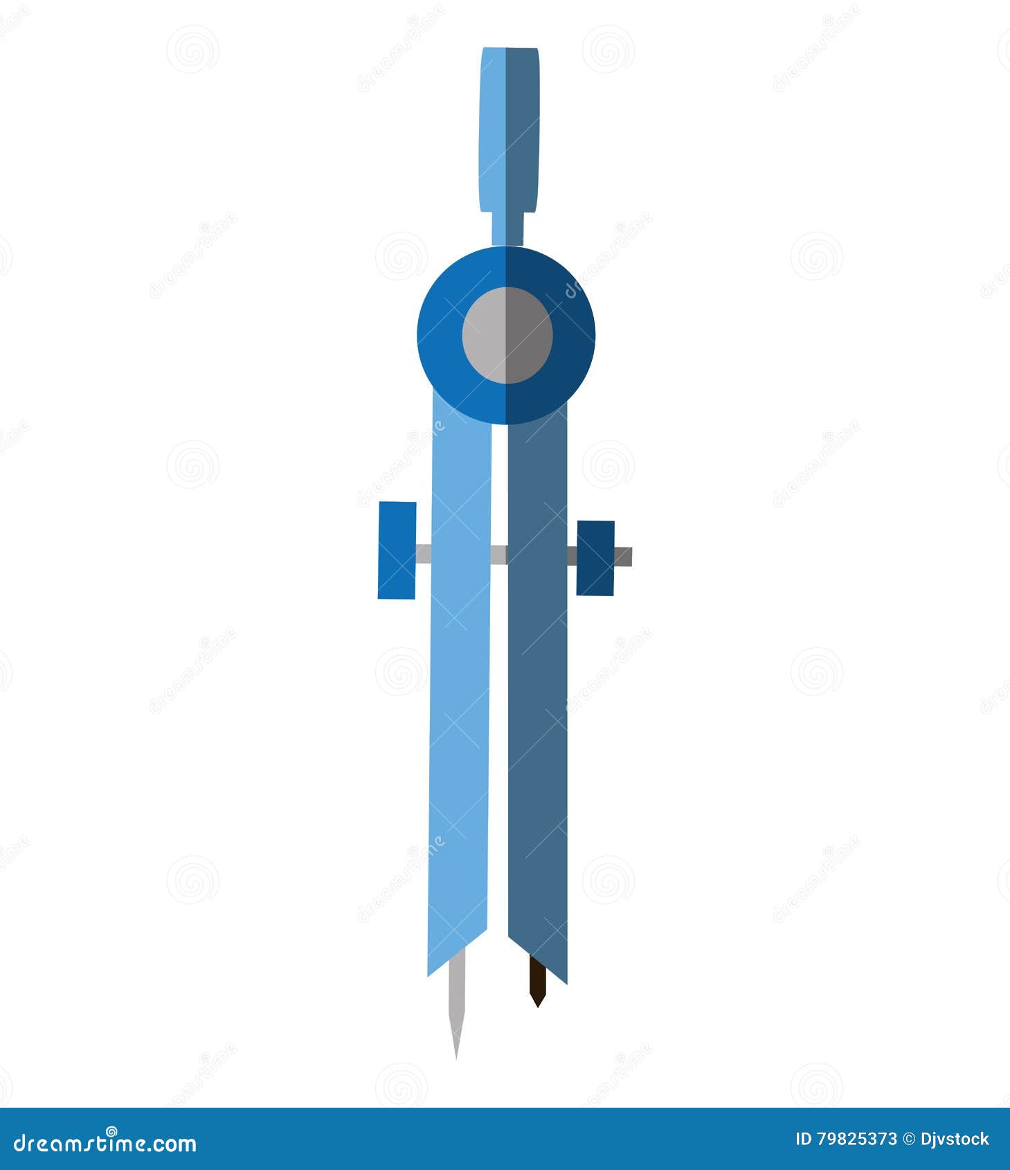 Geometry Compass Isolated Icon Stock Vector - Illustration of line ...