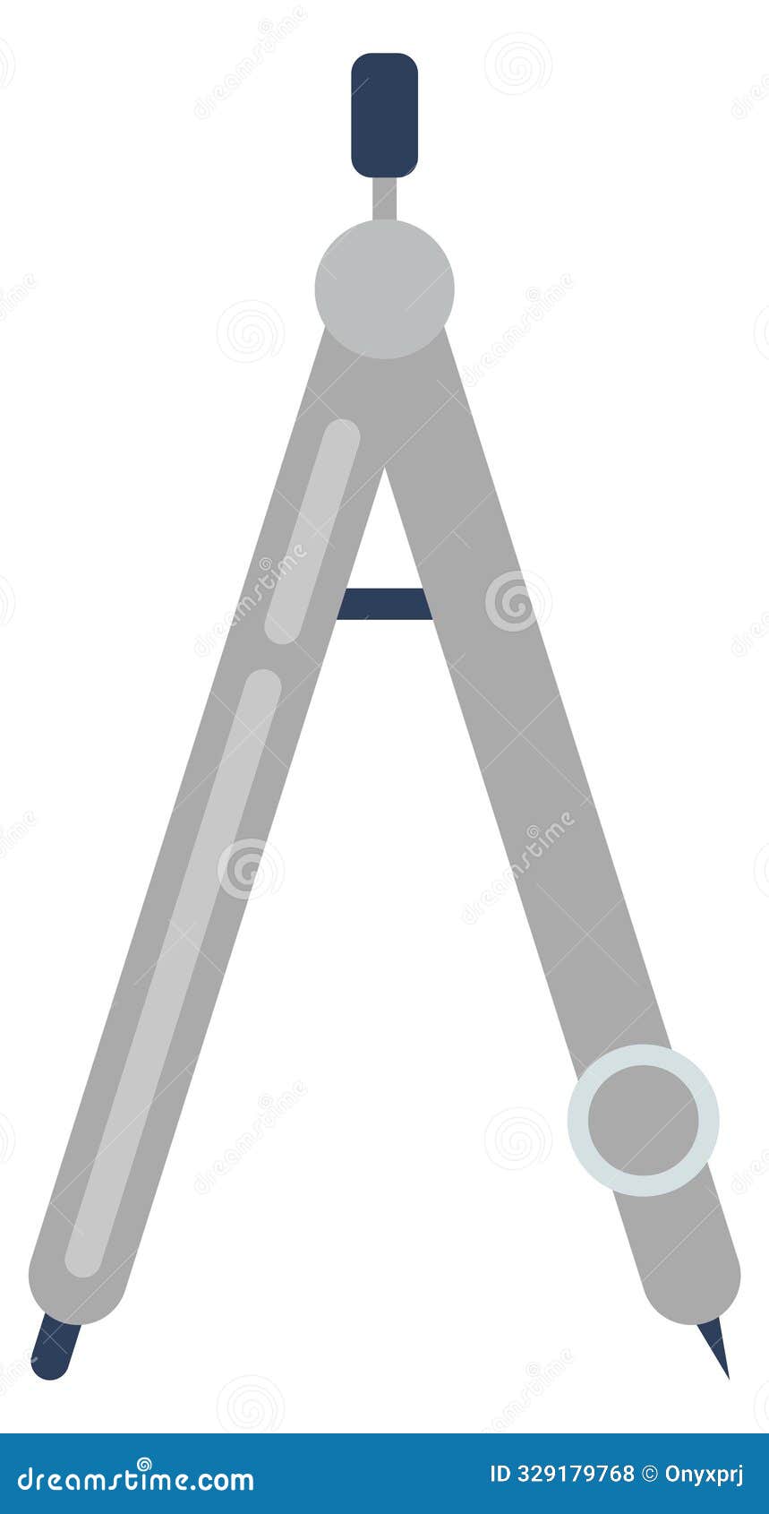 Geometry Compass Tool. Math Science Color Icon Stock Illustration ...