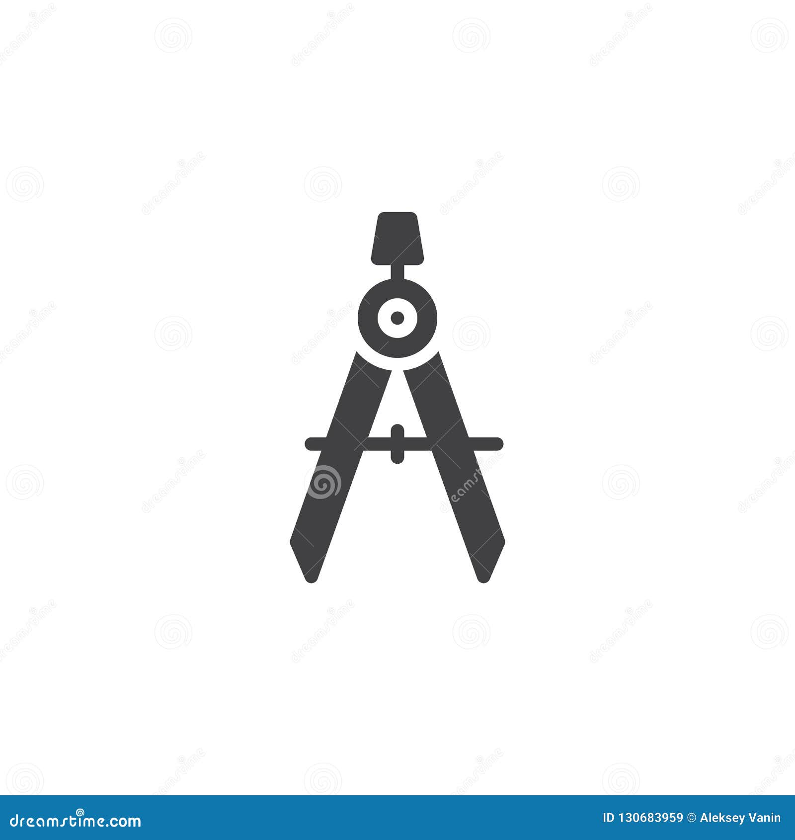 Geometry Compass Vector Icon Stock Vector - Illustration of geometry ...