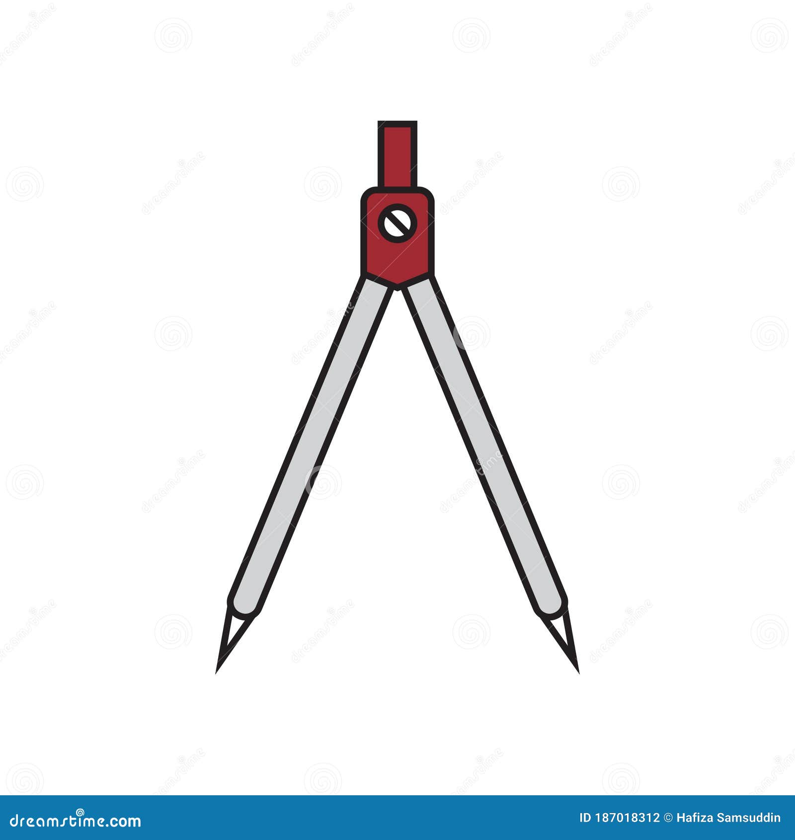 Geometry Compass. Vector Illustration Decorative Design Stock Vector ...