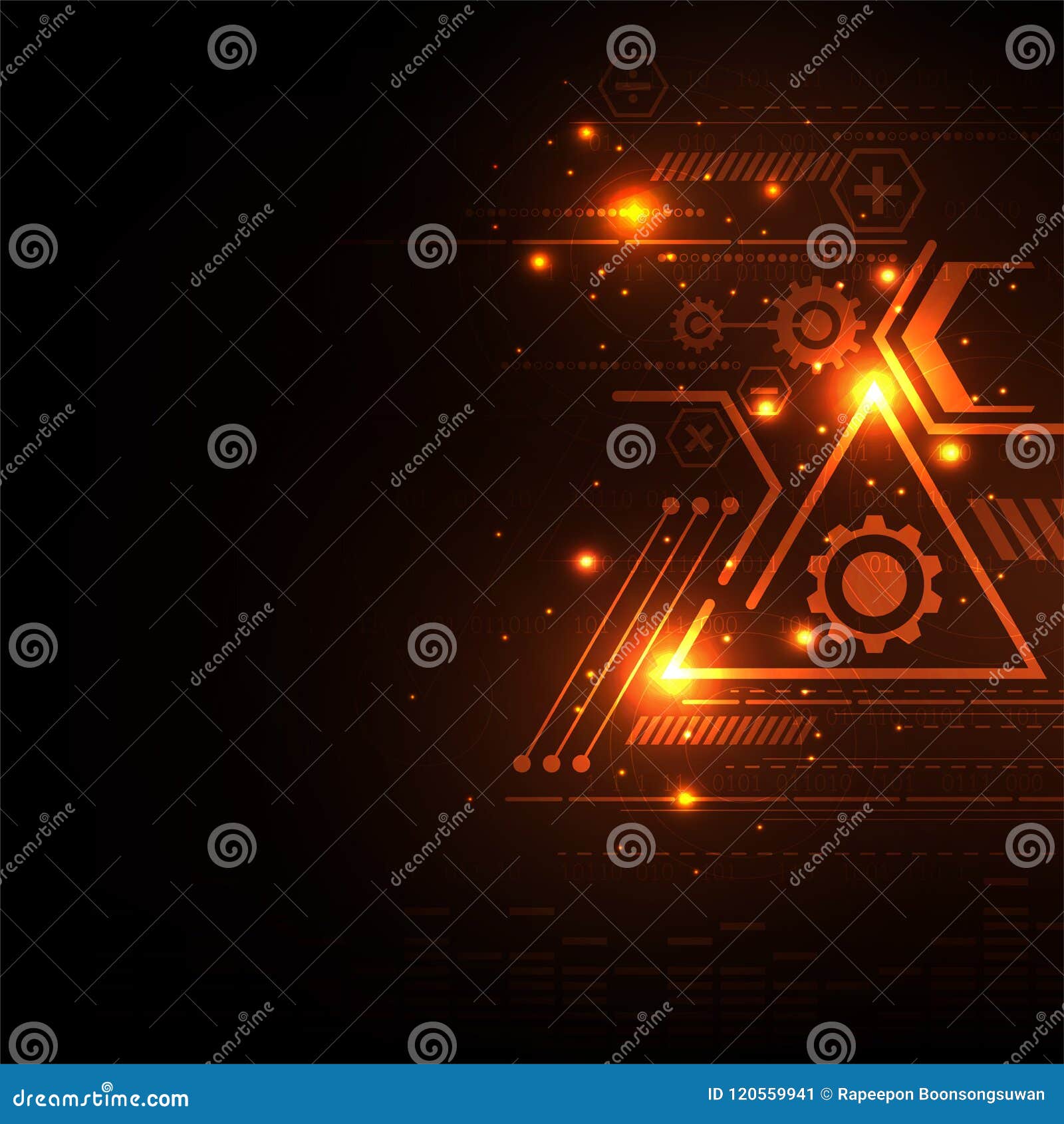 Geometry in the Concept of Technology. Stock Vector - Illustration of ...