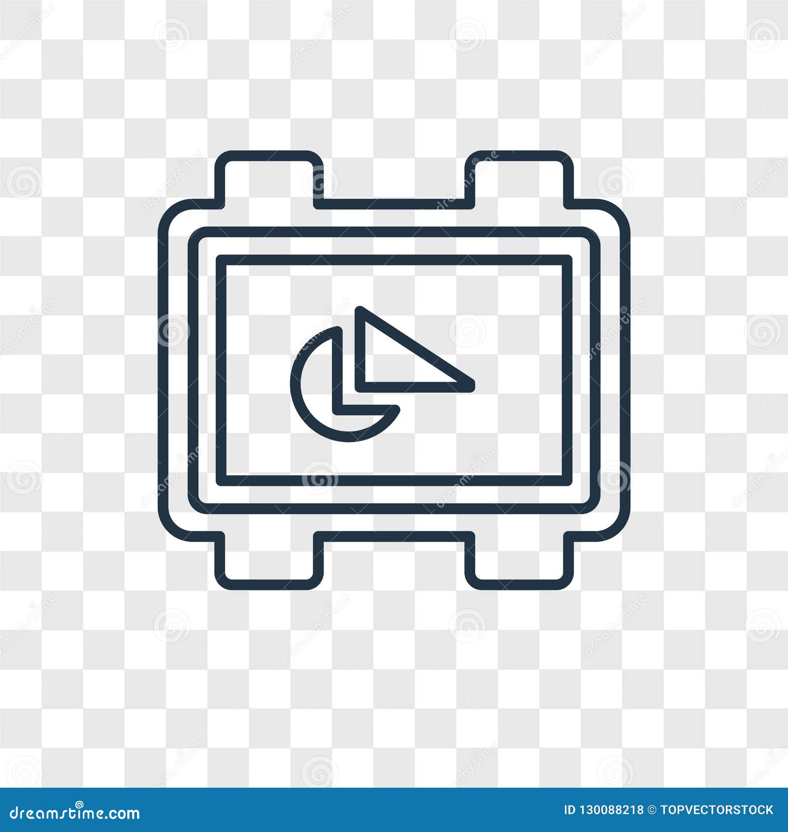 Geometry Concept Vector Linear Icon Isolated on Transparent Back Stock ...