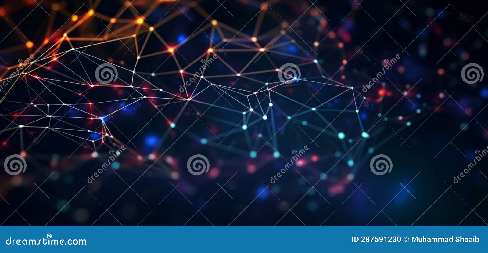 Geometry of Connectivity Polygonal Design with Lines, Dots Epitomizing ...