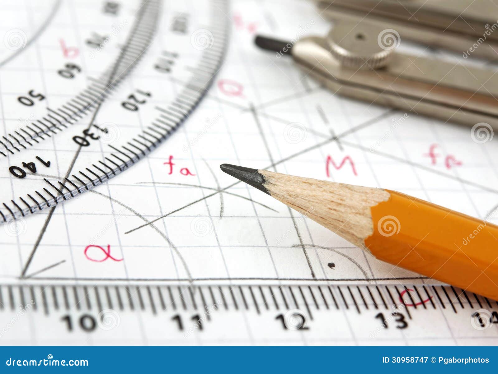Geometry drawing stock image. Image of drawing, frame - 30958747
