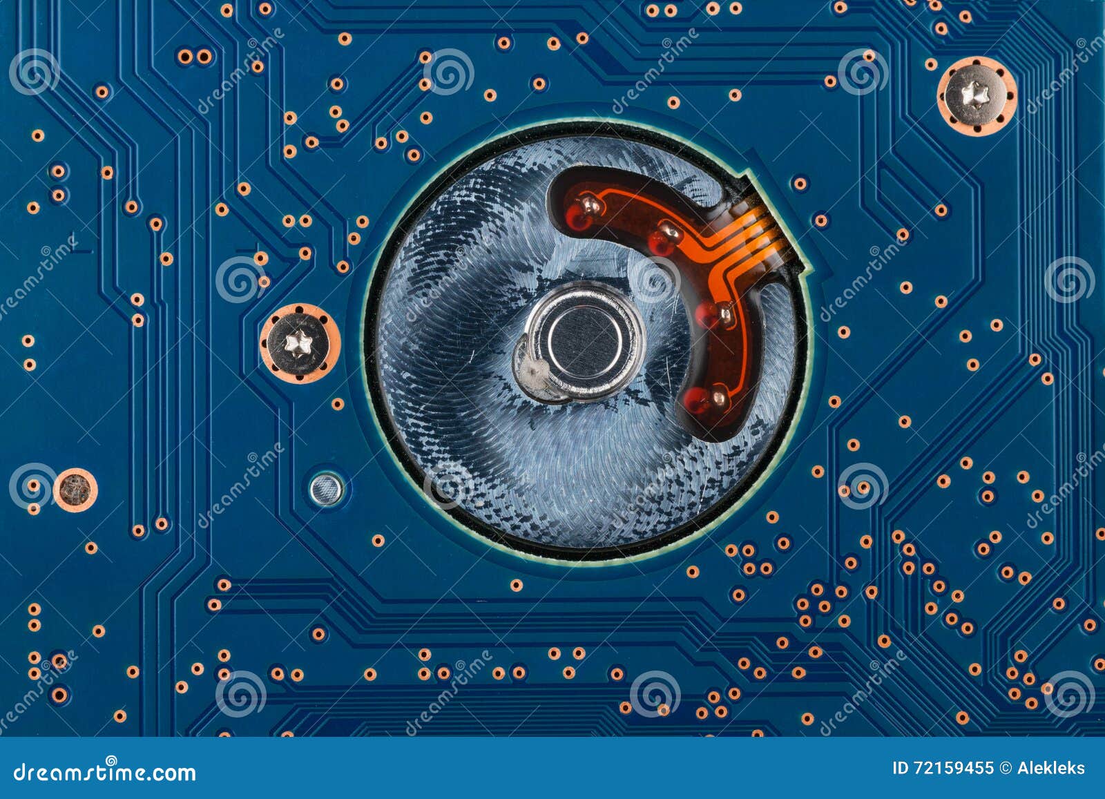 Geometry Electronics, Closeup of the Blue Circuit Board Stock Image ...