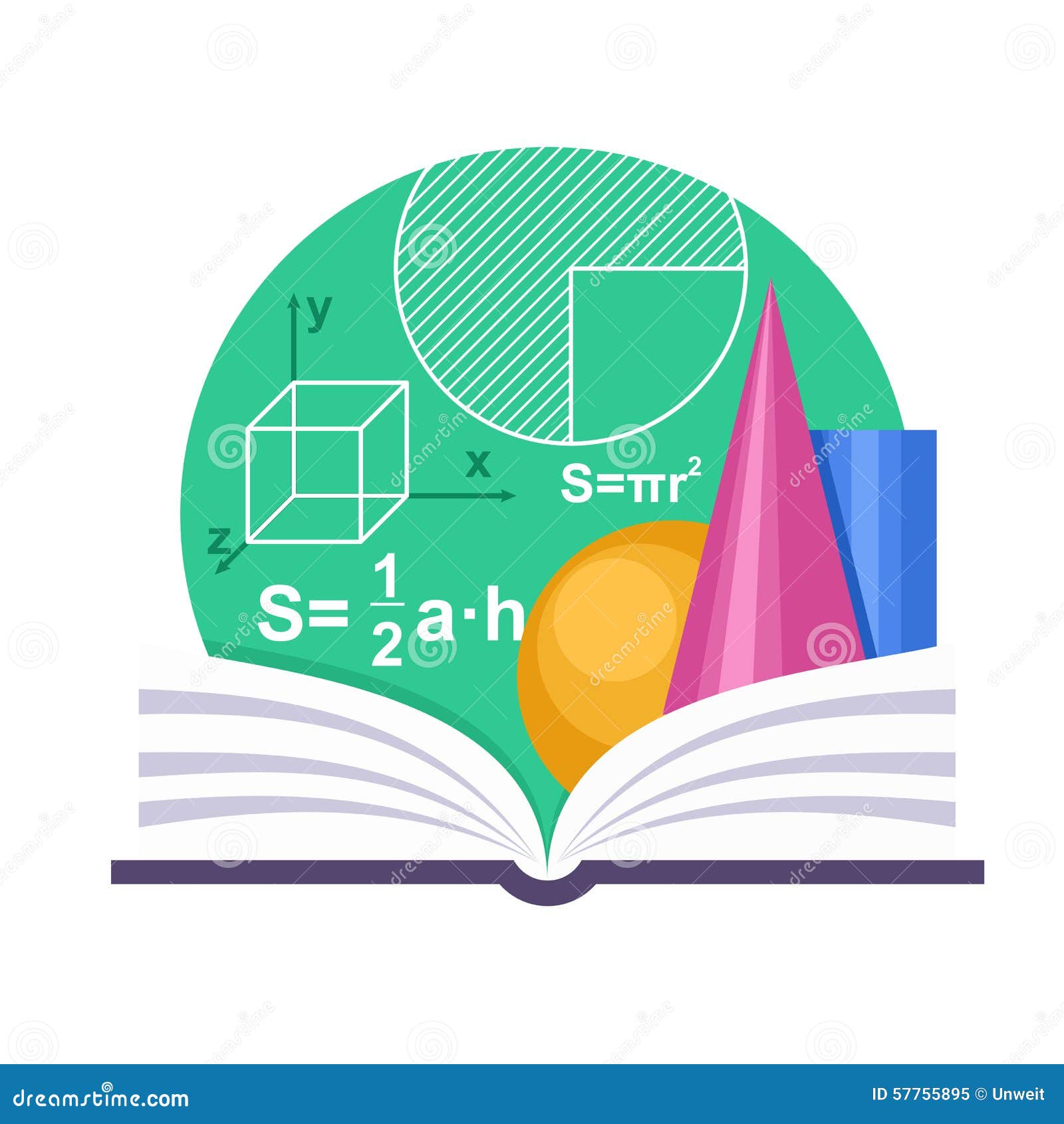 Geometry Emblem stock vector. Illustration of formulas - 57755895