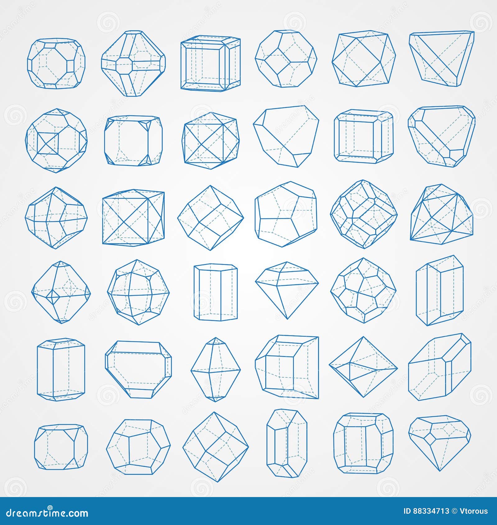 Geometry figures stock vector. Illustration of minus - 88334713