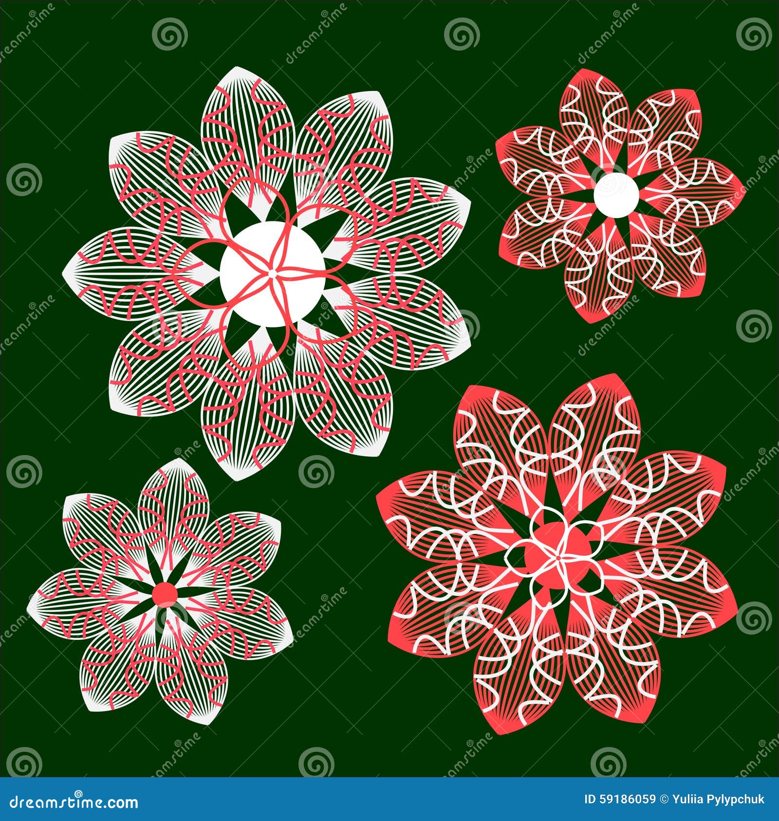 Geometry flower stock vector. Illustration of colourful - 59186059