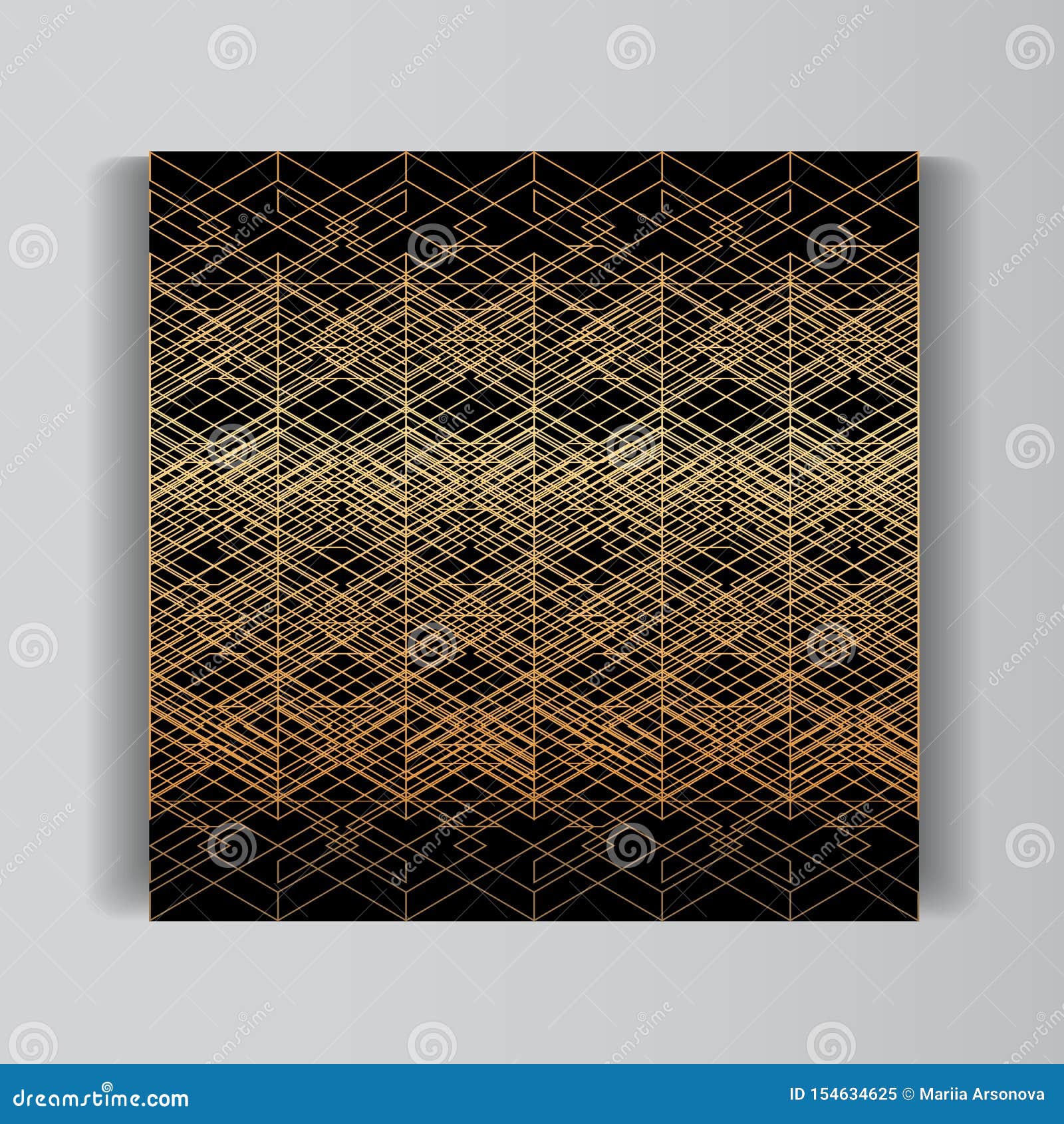 Geometry Gold Pattern.Simple Abstract Pattern for Your Design Stock ...