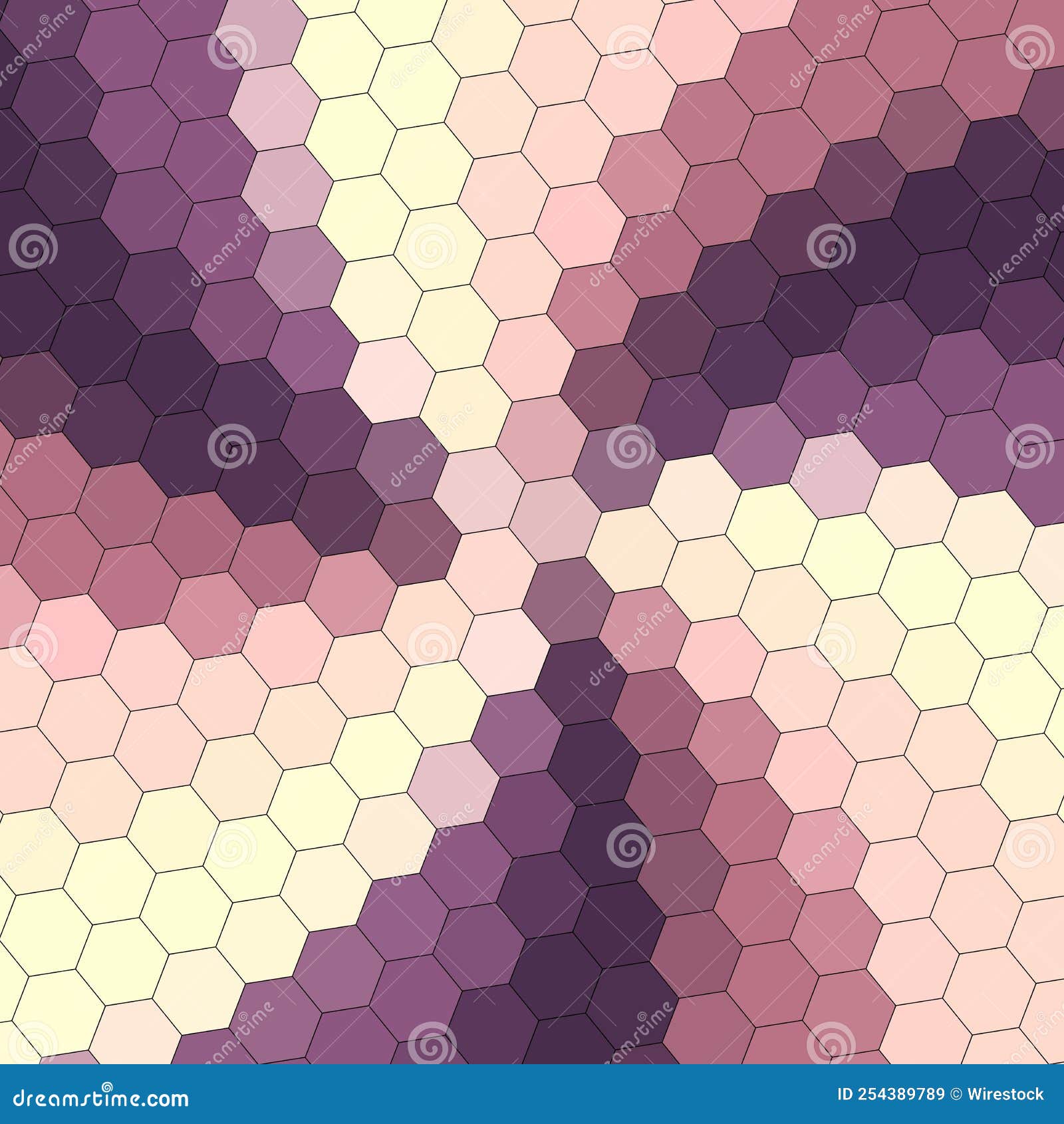A Geometry Hexagon Wall Texture Background Multicolor Honeycomb Pattern ...
