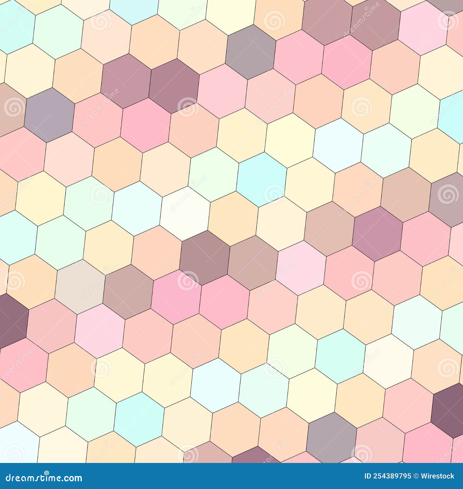 A Geometry Hexagon Wall Texture Background Multicolor Honeycomb Pattern ...