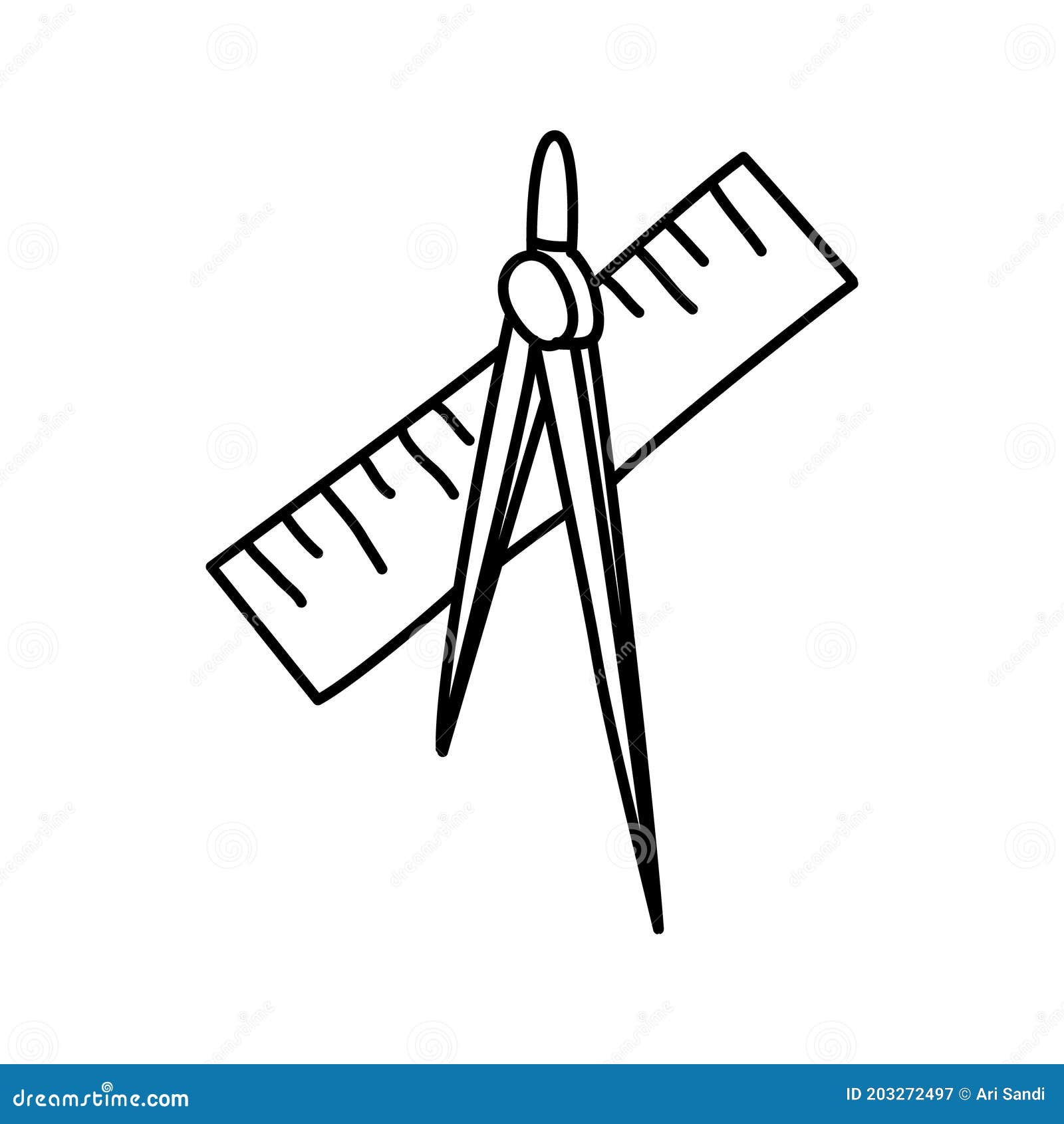 Geometry Icon. Doodle Hand Drawn or Outline Icon Style Stock ...