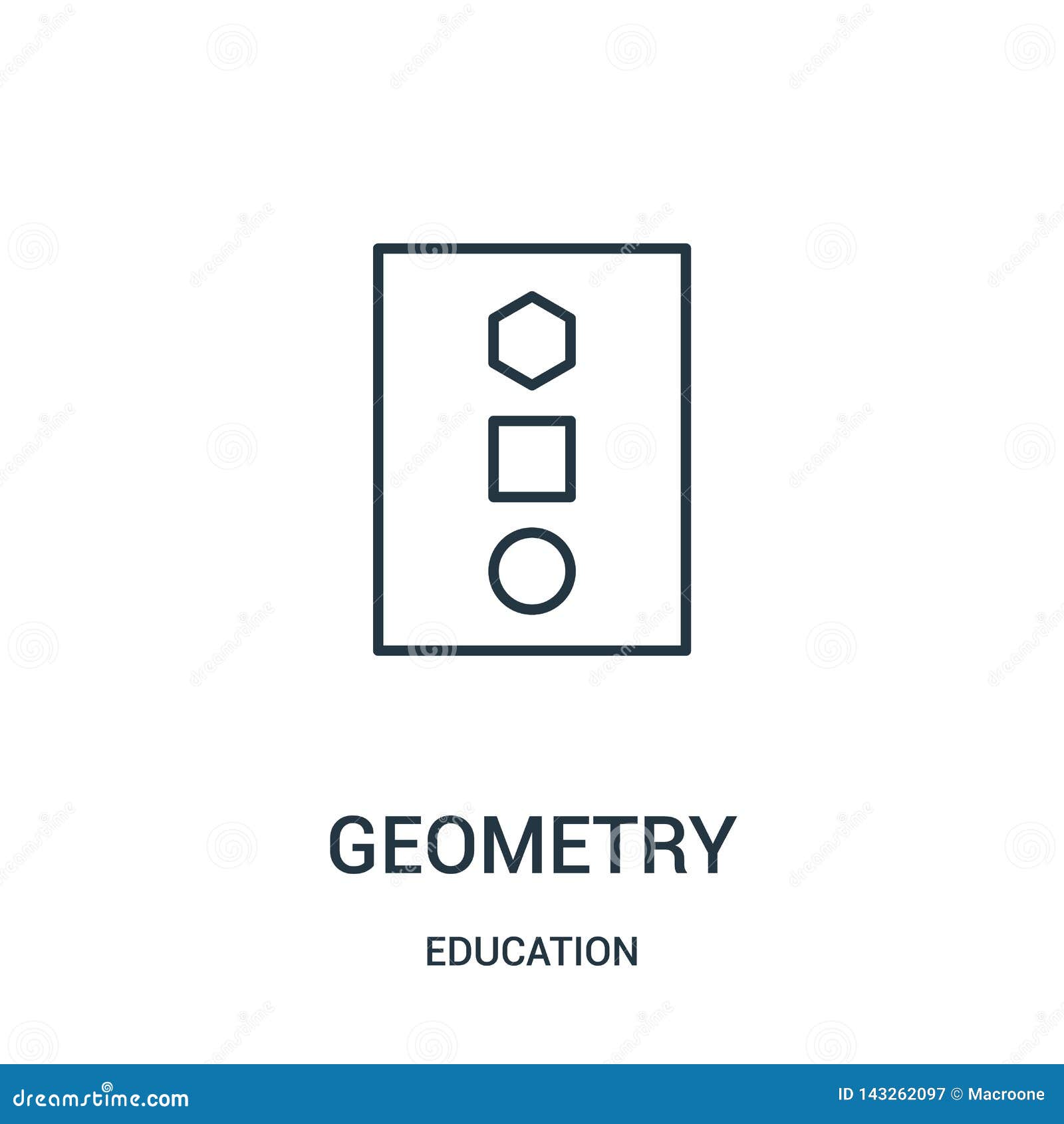 Geometry Icon Vector from Education Collection. Thin Line Geometry ...