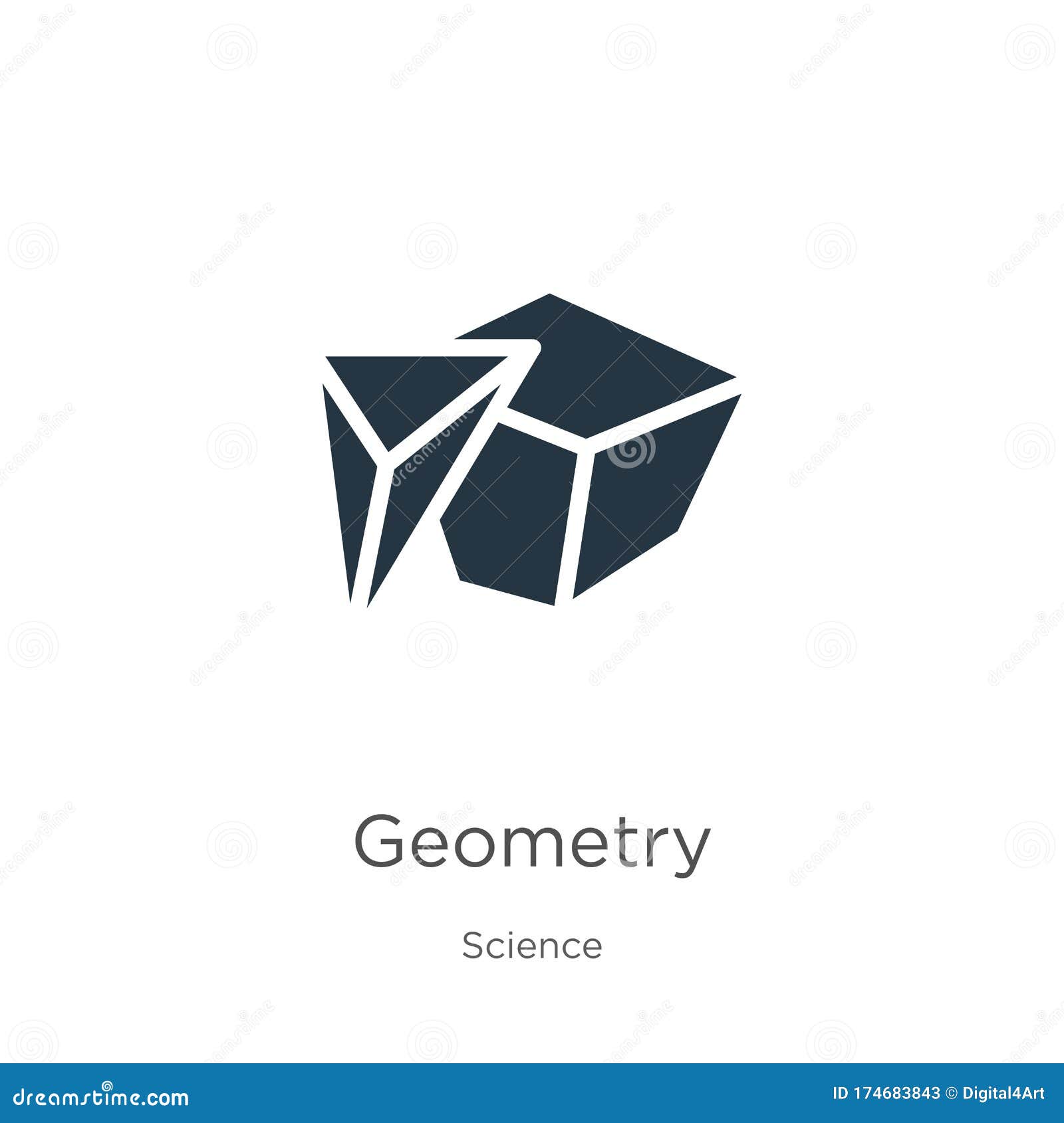 Geometry Icon Vector. Trendy Flat Geometry Icon from Science Collection ...