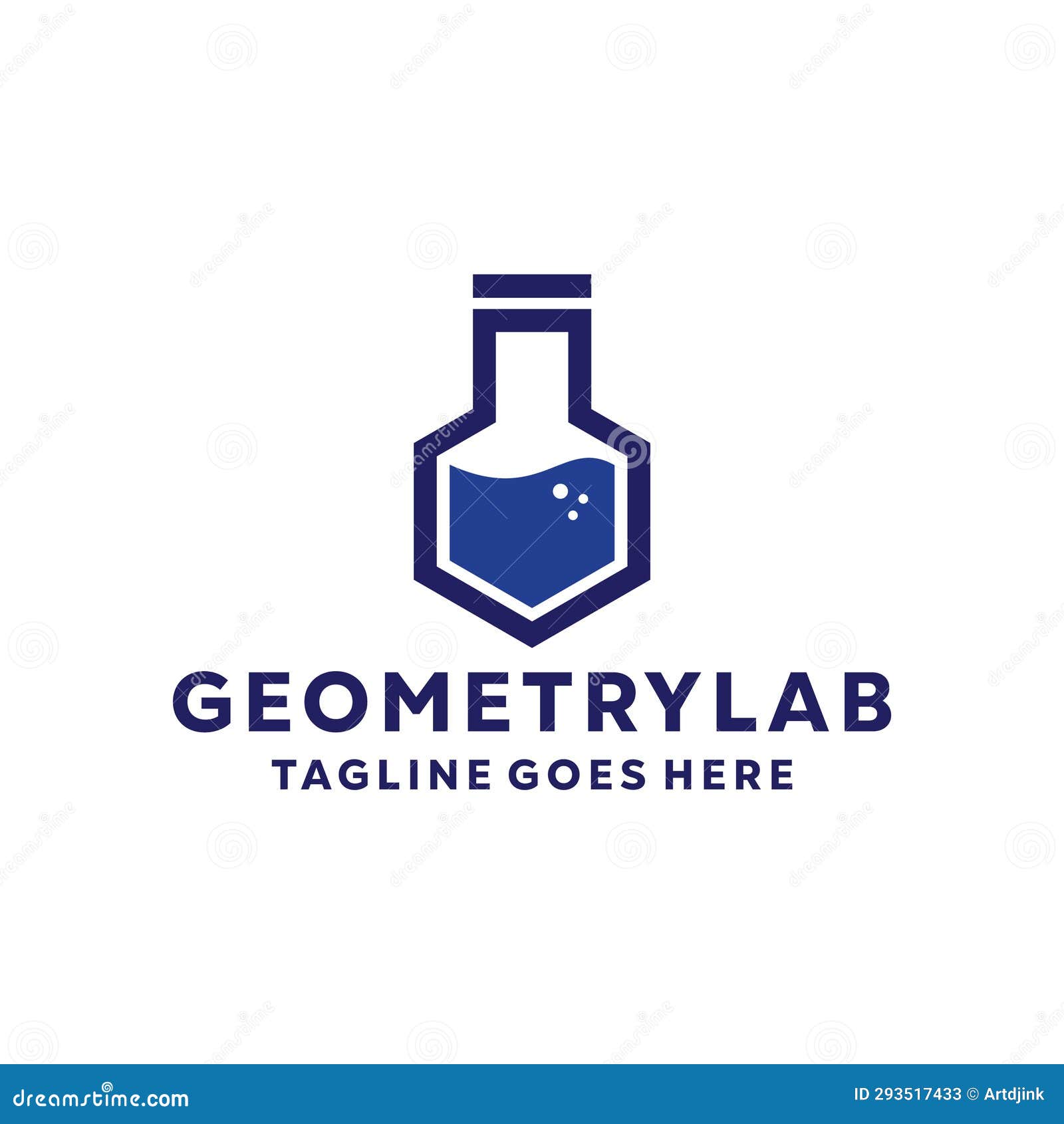 Geometry Lab Logo for Laboratory Stock Vector - Illustration of vector ...