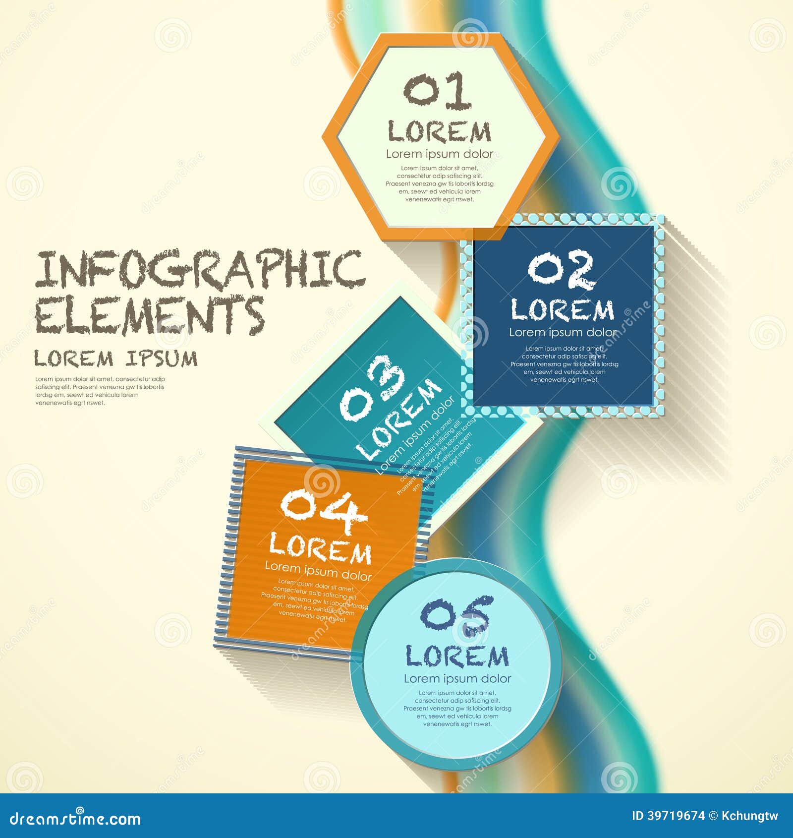 Geometry Label Infographic Elements Stock Vector - Illustration of ...