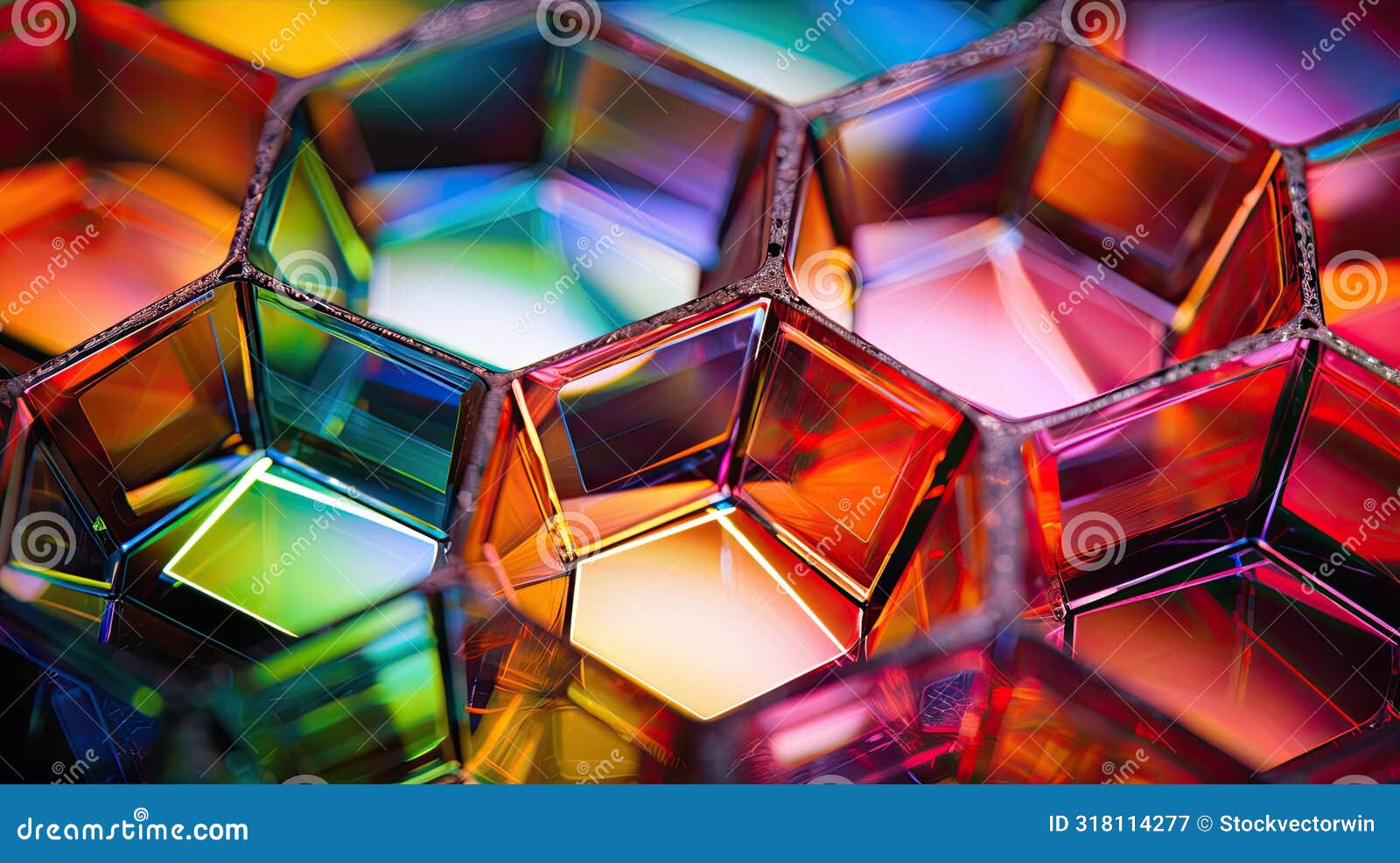 Geometry light hexagon stock illustration. Illustration of beautiful ...