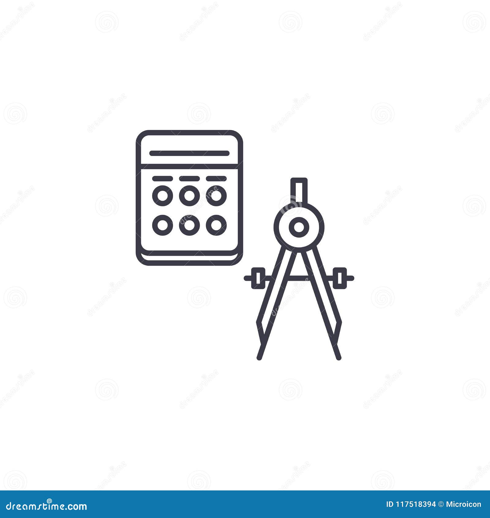 Geometry Linear Icon Concept. Geometry Line Vector Sign, Symbol ...