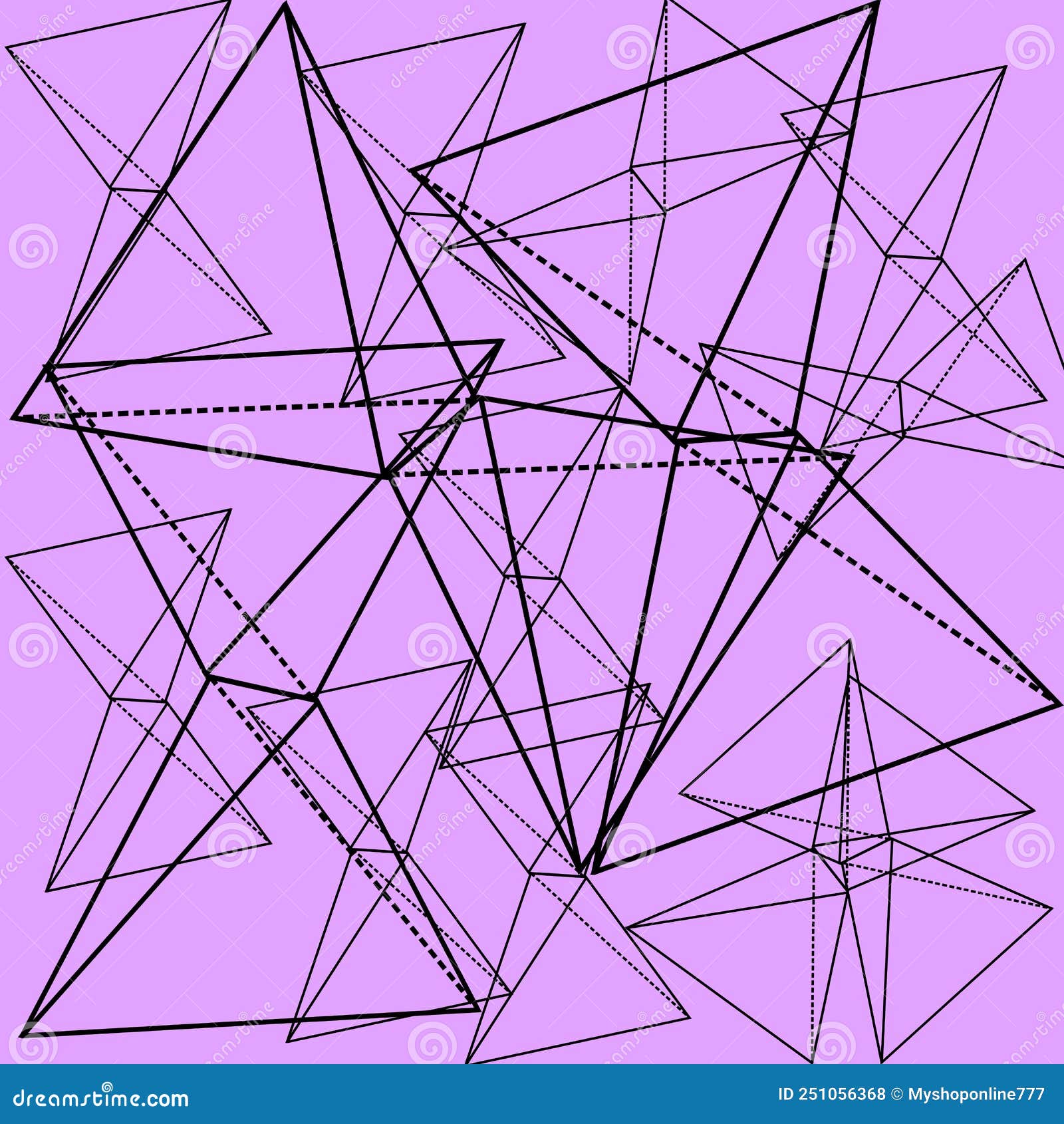 Geometry Lines and Shapes Background Stock Illustration - Illustration ...