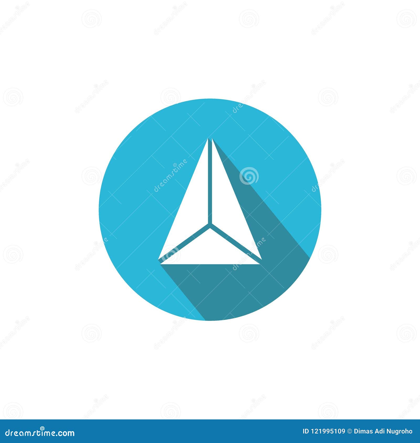 Geometry Logo Template on Circle. Mathematics Vector Stock Illustration ...