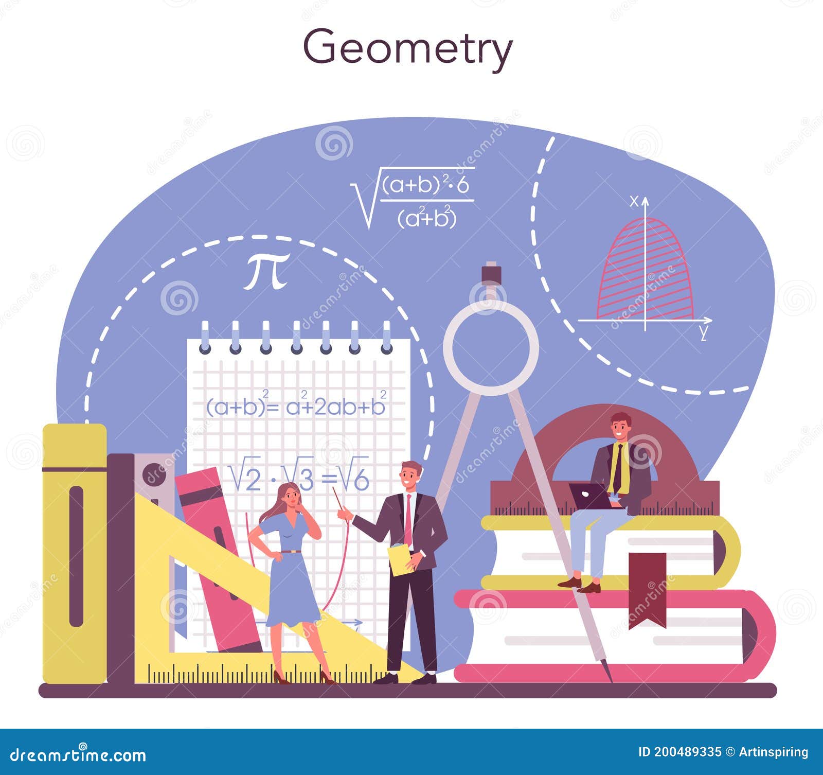 Mathematician Set. Mathematician Seek And Use Scientific Pattern ...