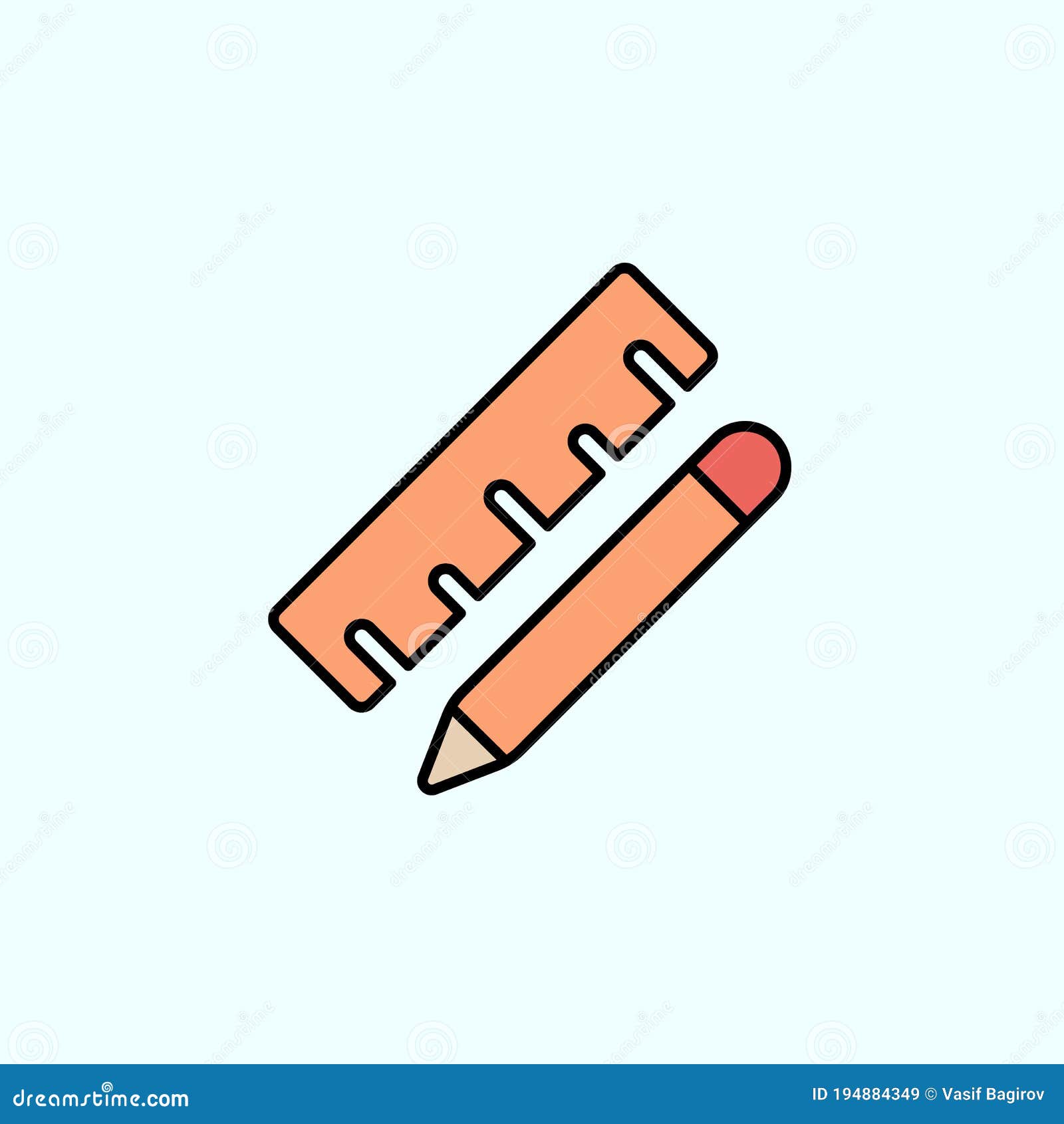 Set Ruler, Color Palette Guide, Laptop And Gear, Magic Wand, Paint ...