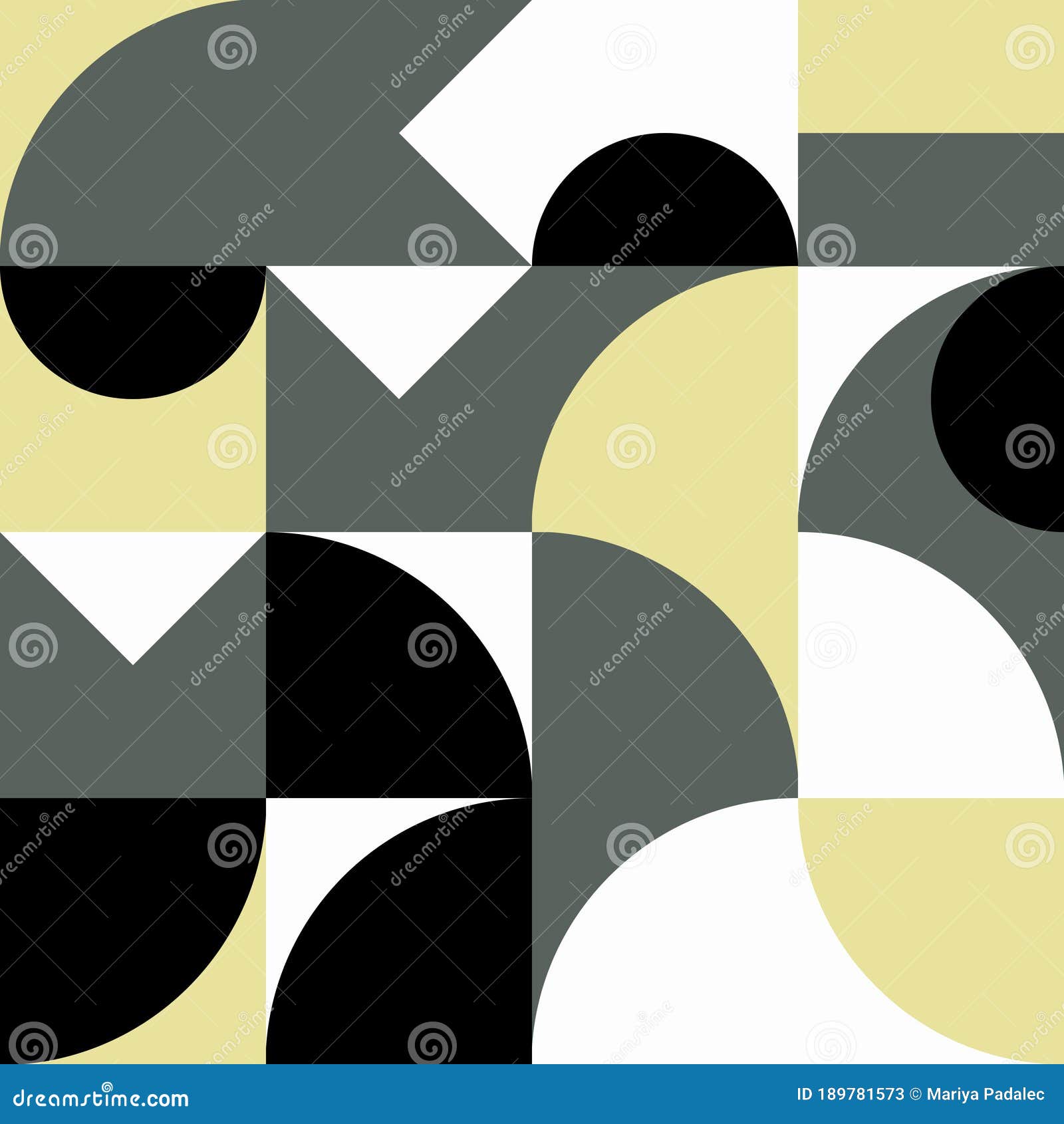 Geometry Minimalistic Artwork Poster with Simple Shape and Figure ...