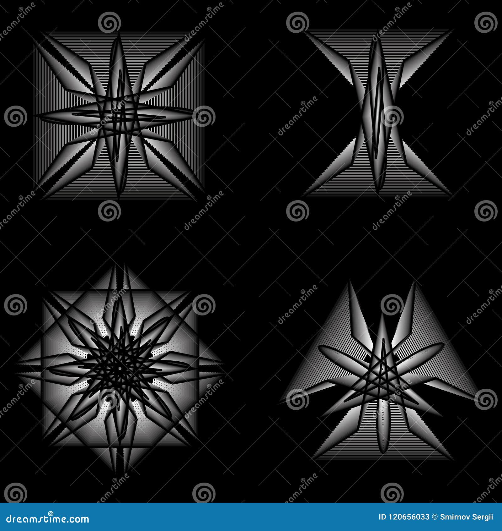 Geometry Minimalistic Artwork Poster with Simple Shape and Figure Stock ...