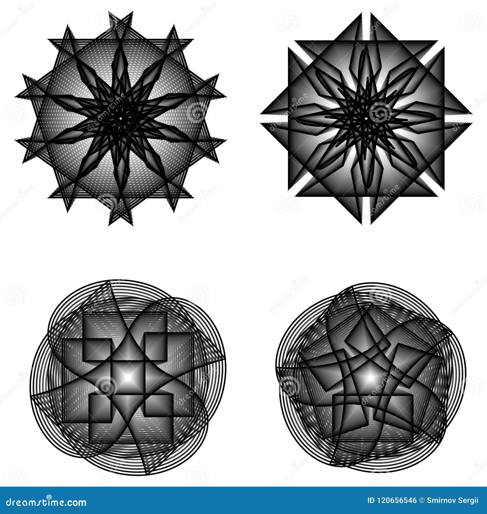 Geometry Minimalistic Artwork Poster with Simple Shape and Figure Stock ...